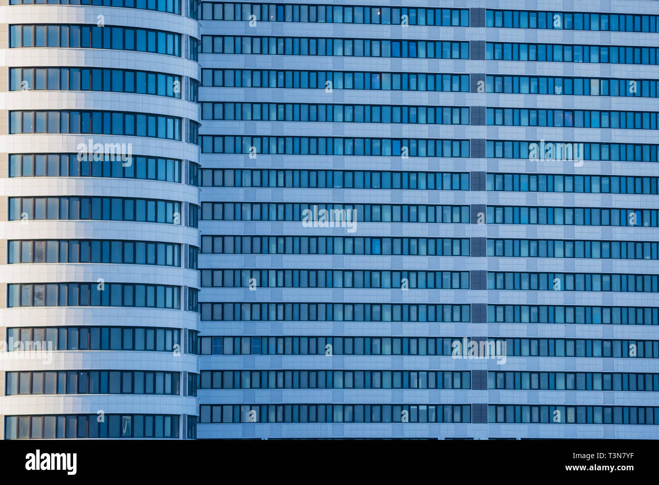 View of brand new office building with many windows Stock Photo - Alamy