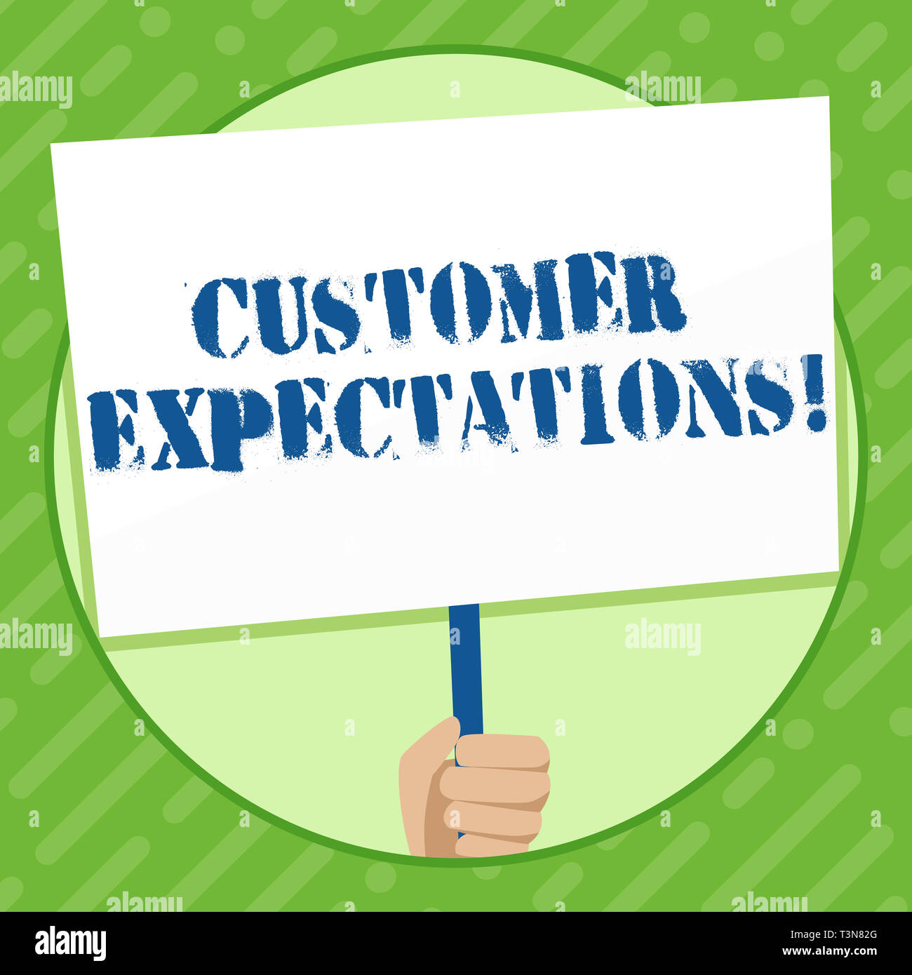 Writing note showing Customer Expectations. Business concept for ...