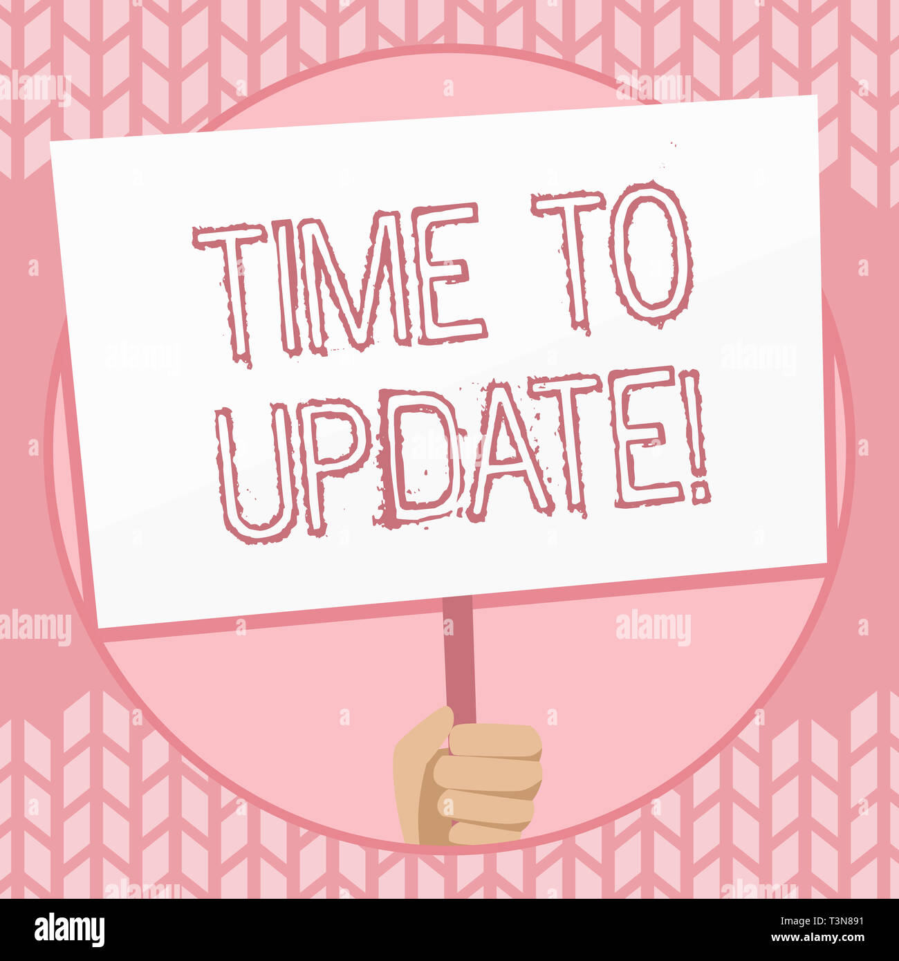 Writing note showing Time To Update. Business concept for this is right ...