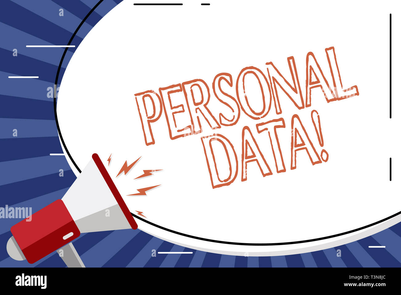 Handwriting text Personal Data. Conceptual photo information that ...