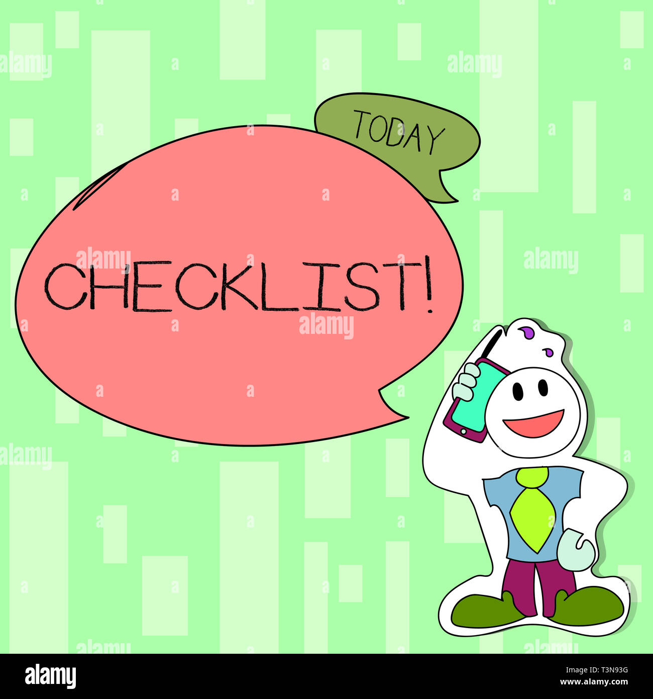 Handwriting text writing Checklist. Conceptual photo list items ...