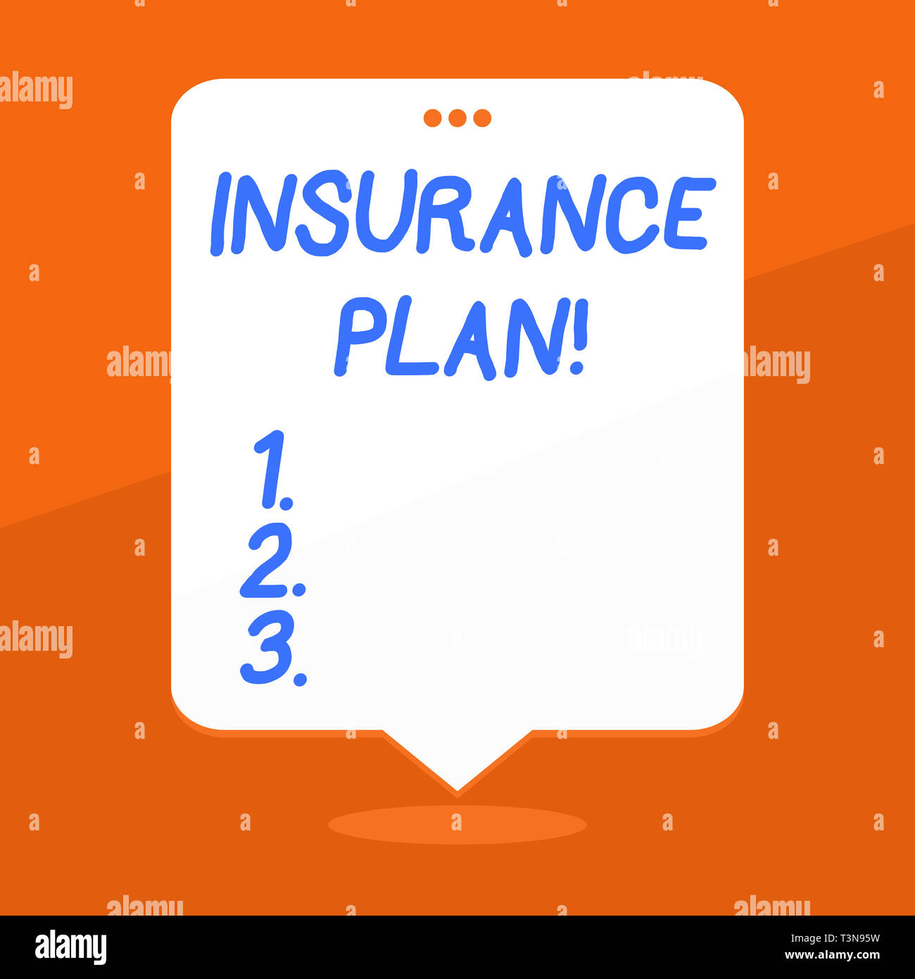 Handwriting text writing Insurance Plan. Conceptual photo provide ...
