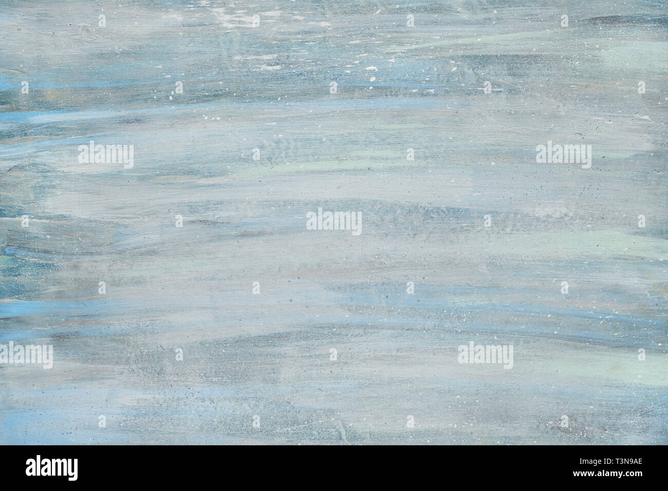 Aged light texture in blue, white and greenish hues with crackled paint ...