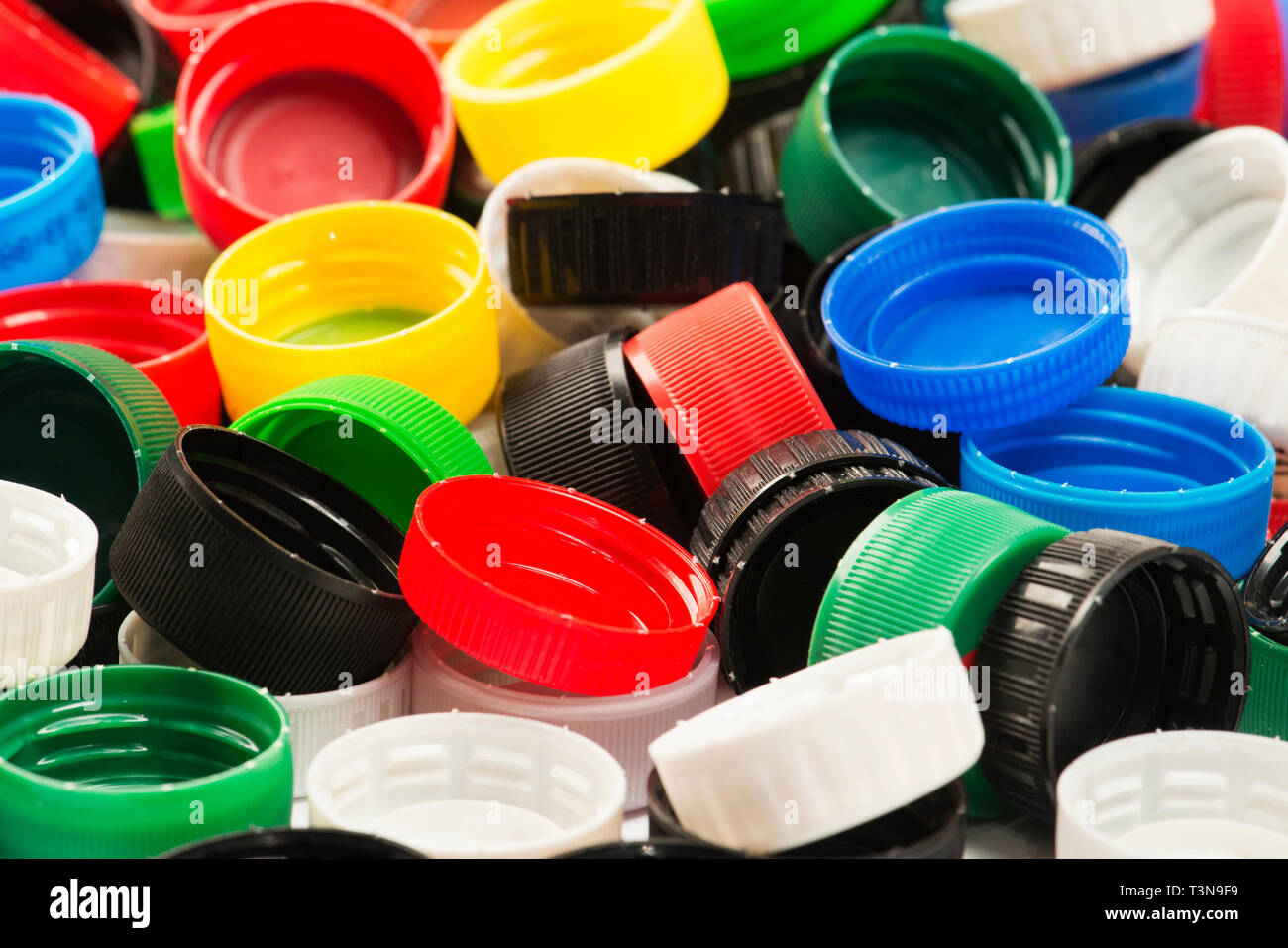 Colorful plastic bottle caps Stock Photo - Alamy