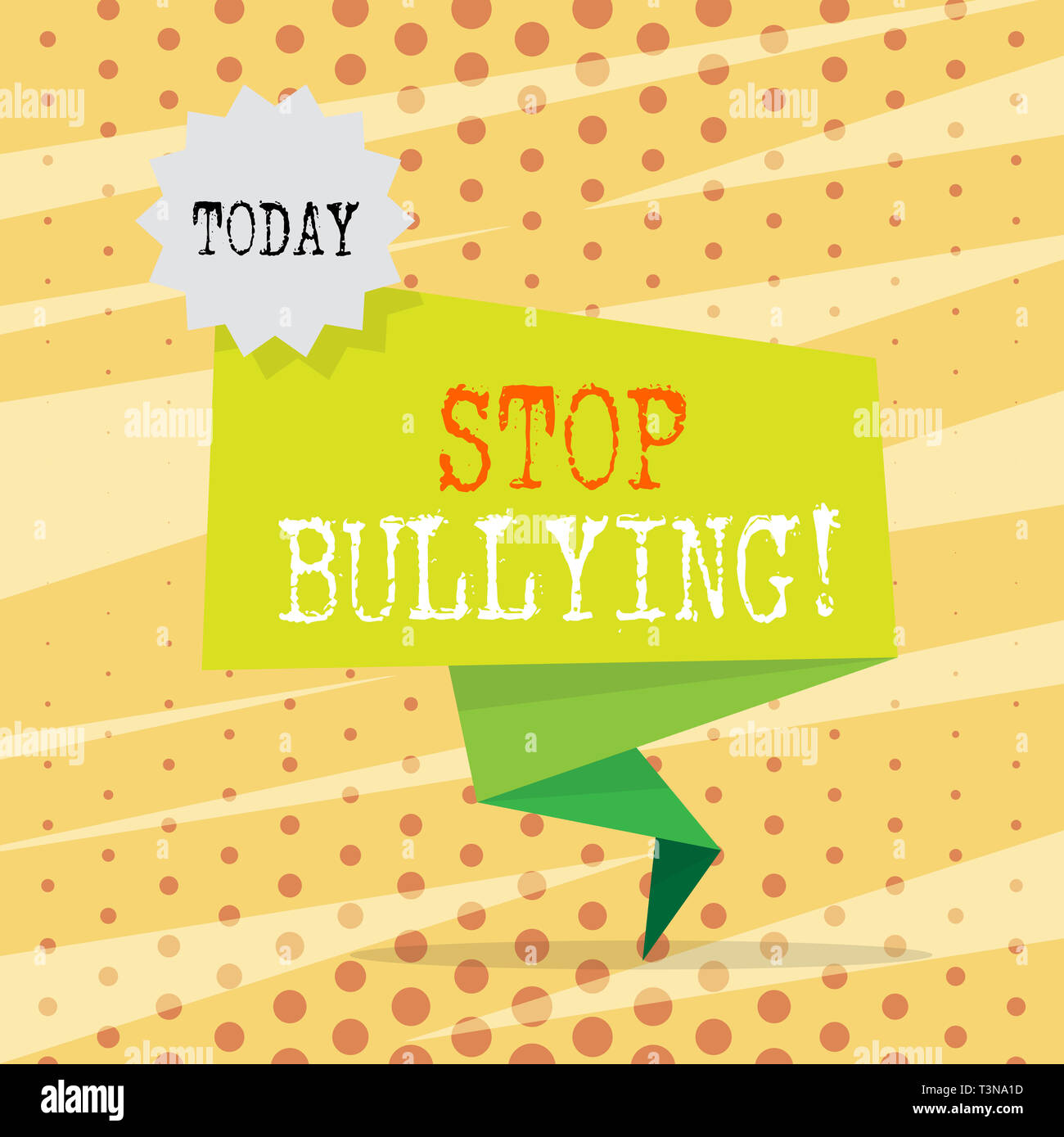 Conceptual hand writing showing Stop Bullying. Concept meaning no ...