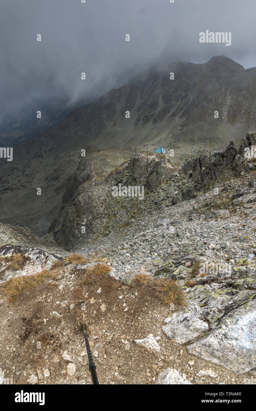 Amazing Panorama from Musala peak, Rila mountain, Bulgaria Stock Photo ...