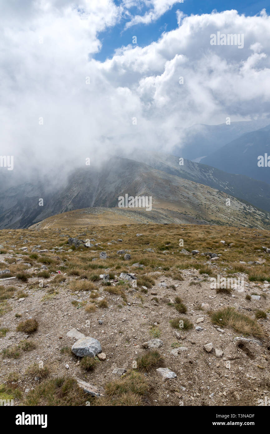 Amazing Panorama from Musala peak, Rila mountain, Bulgaria Stock Photo ...