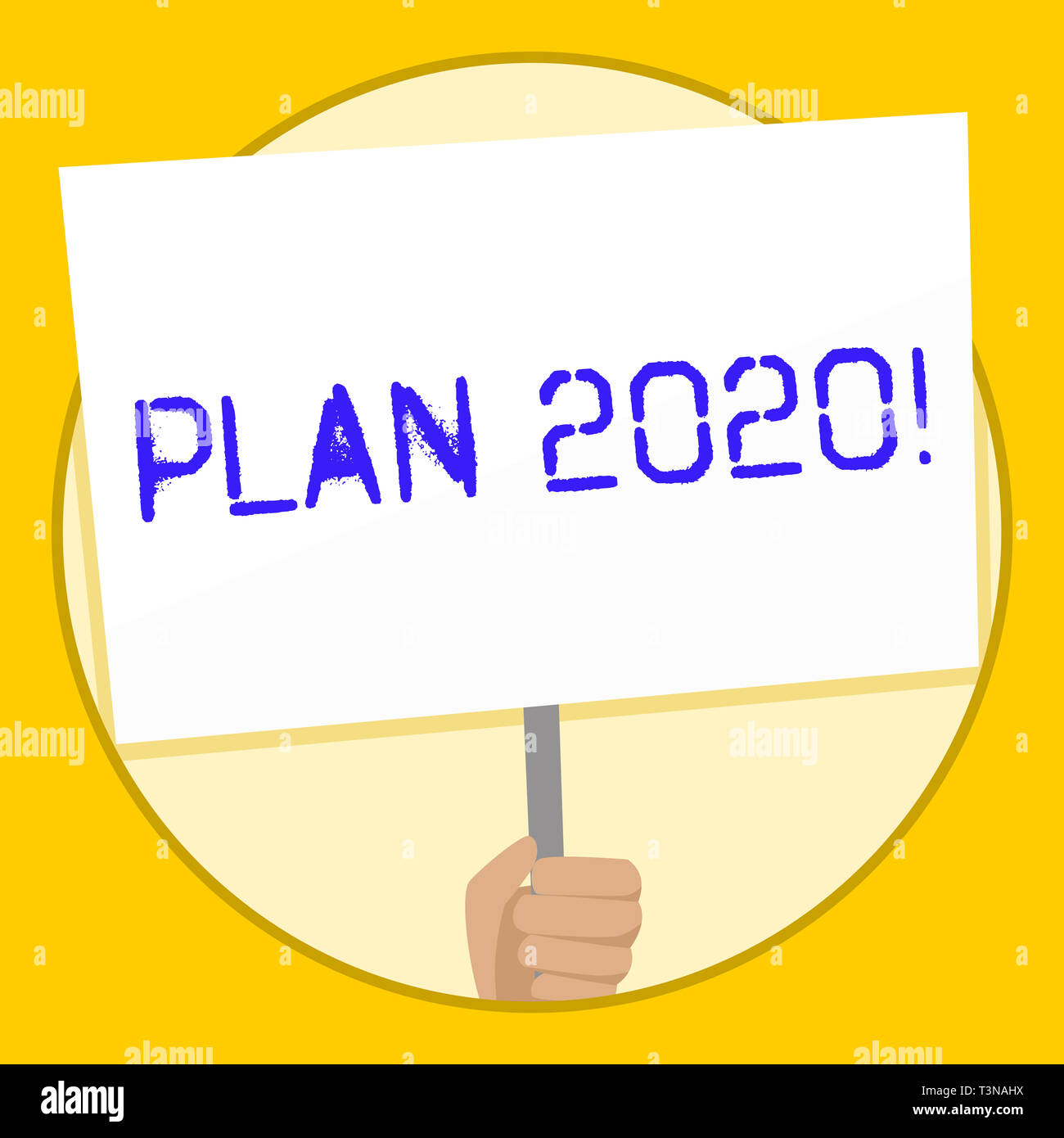 Text sign showing Plan 2020. Business photo text detailed proposal ...
