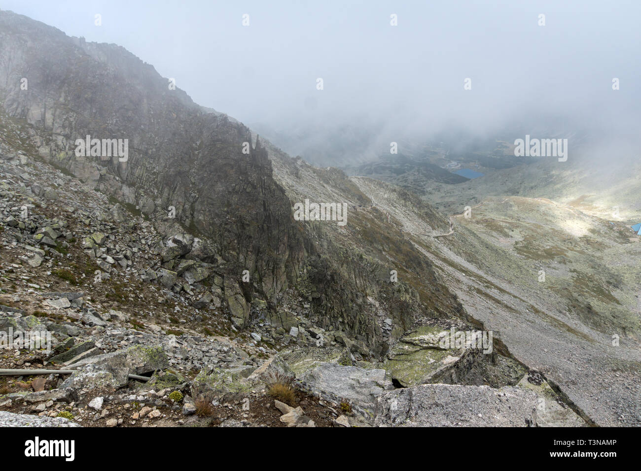 Amazing Panorama from Musala peak, Rila mountain, Bulgaria Stock Photo ...