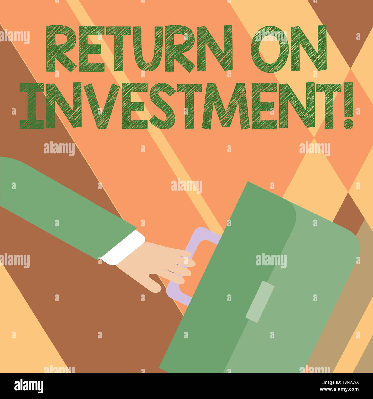 Writing note showing Return On Investment. Business concept for ...