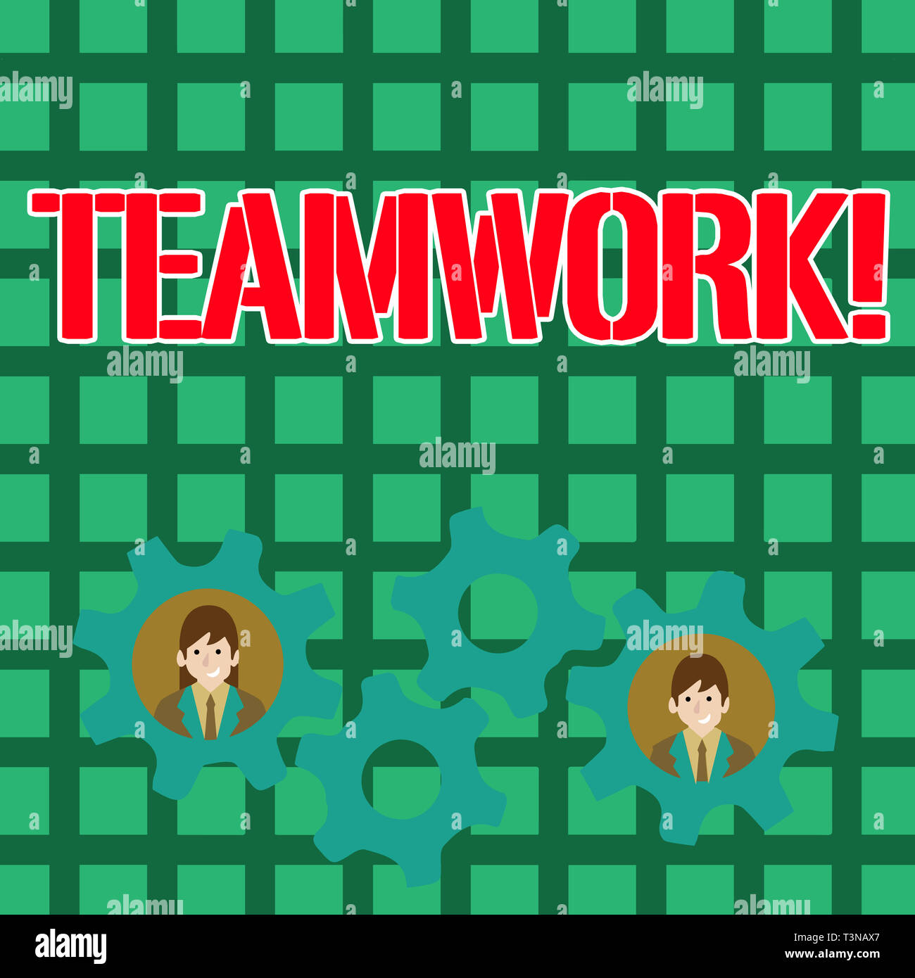 Writing note showing Teamwork. Business concept for combined action of ...