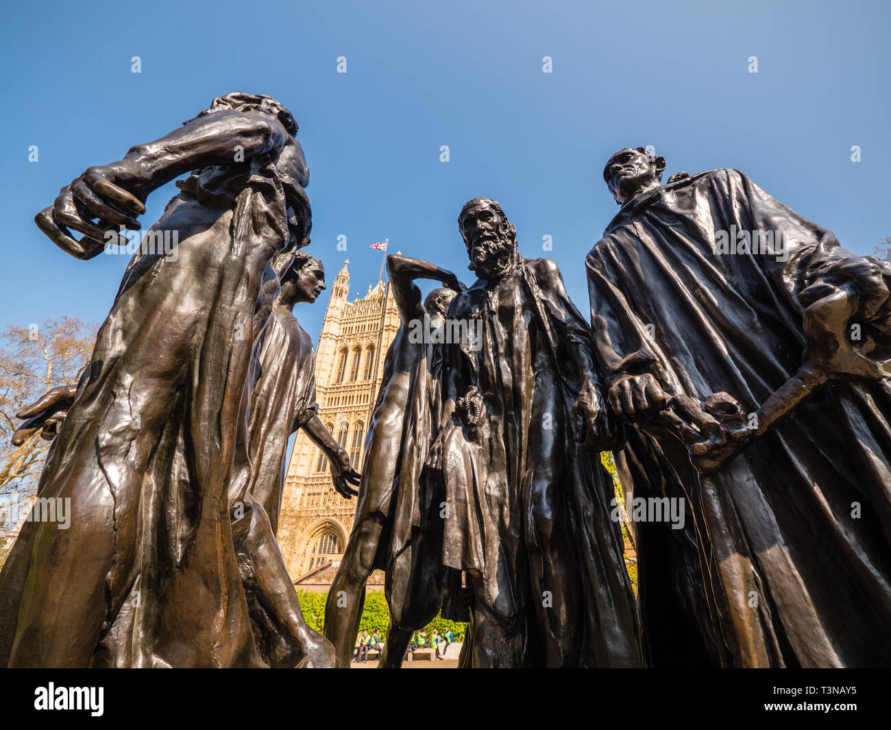 Rodin burghers of calais london hi-res stock photography and images - Alamy