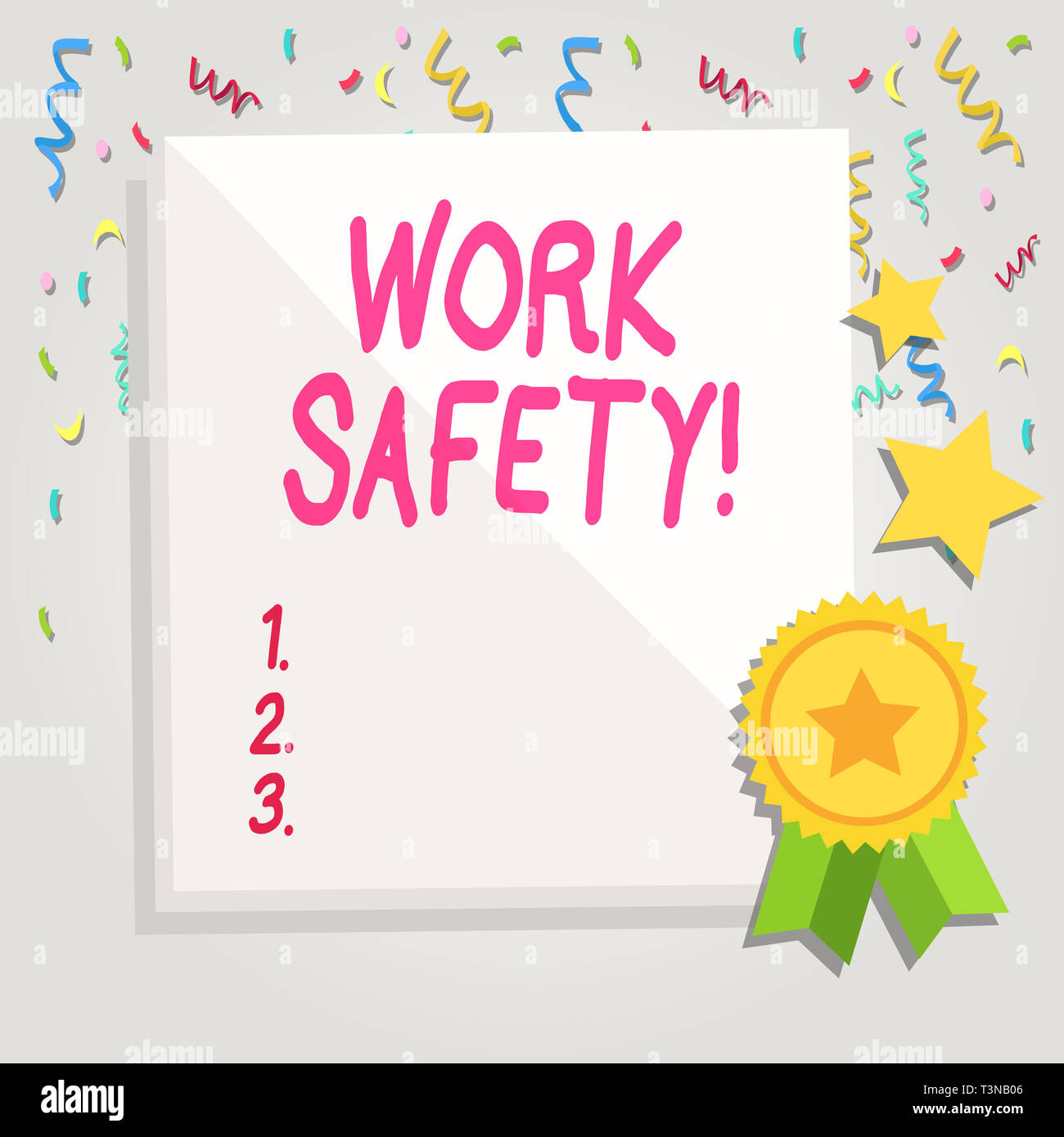 Text sign showing Work Safety. Business photo showcasing policies and ...