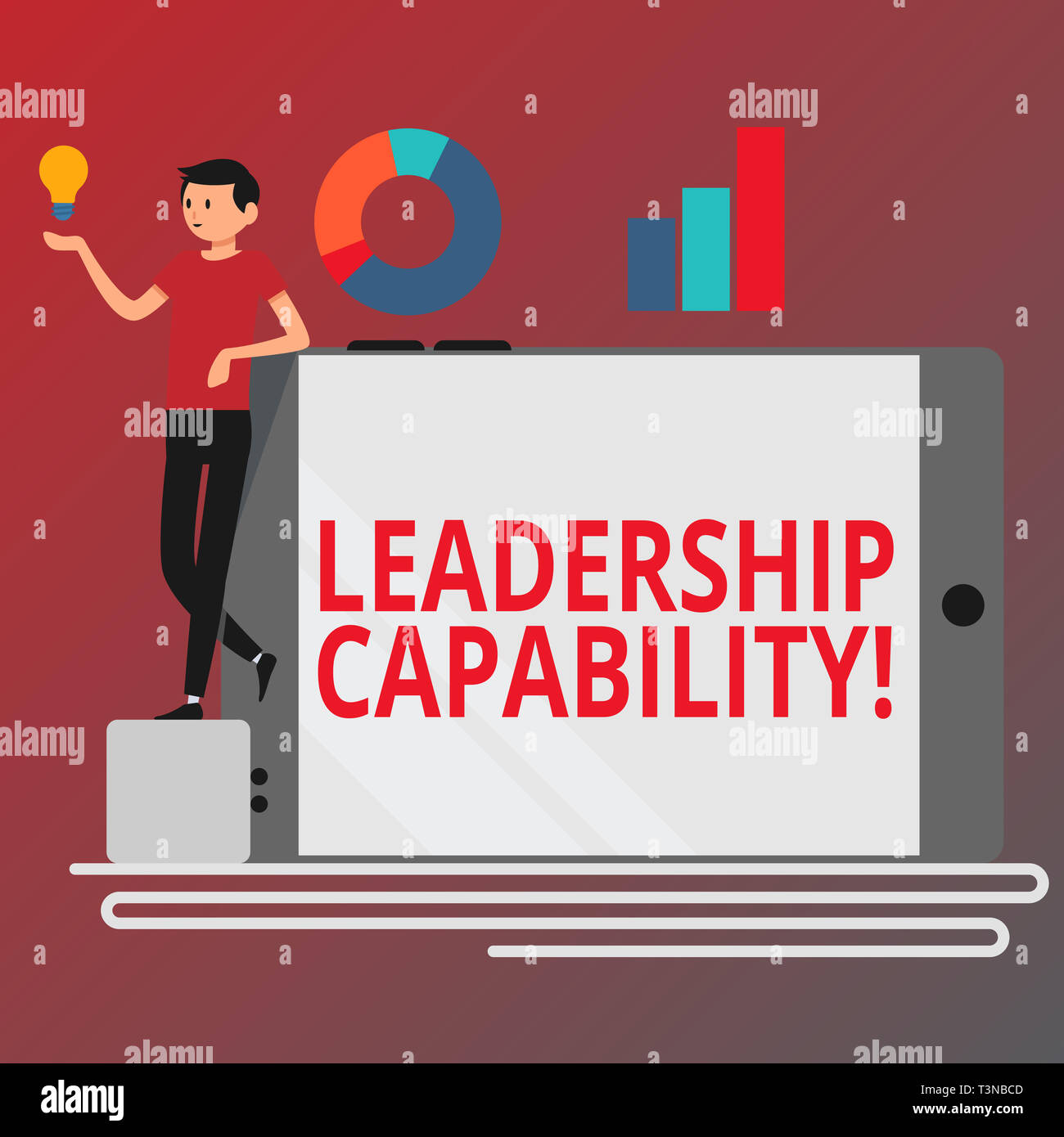 Conceptual hand writing showing Leadership Capability. Concept meaning ability to influence to ...