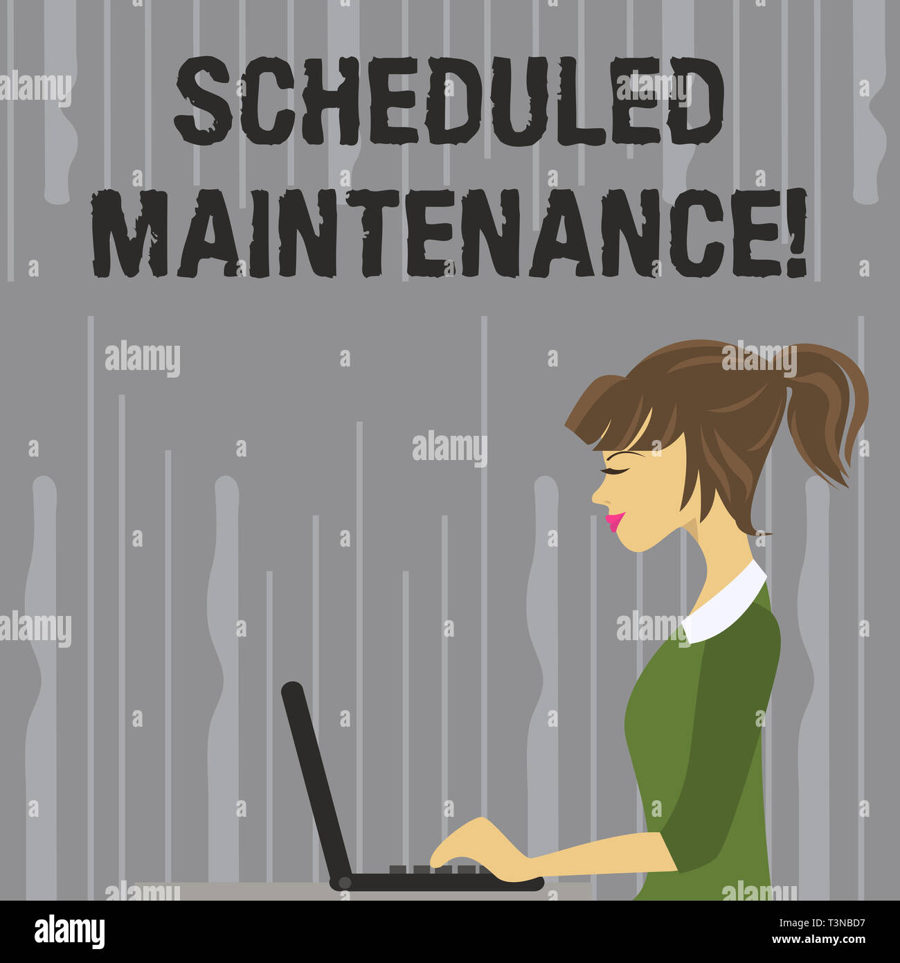 Handwriting text writing Scheduled Maintenance. Conceptual photo ...