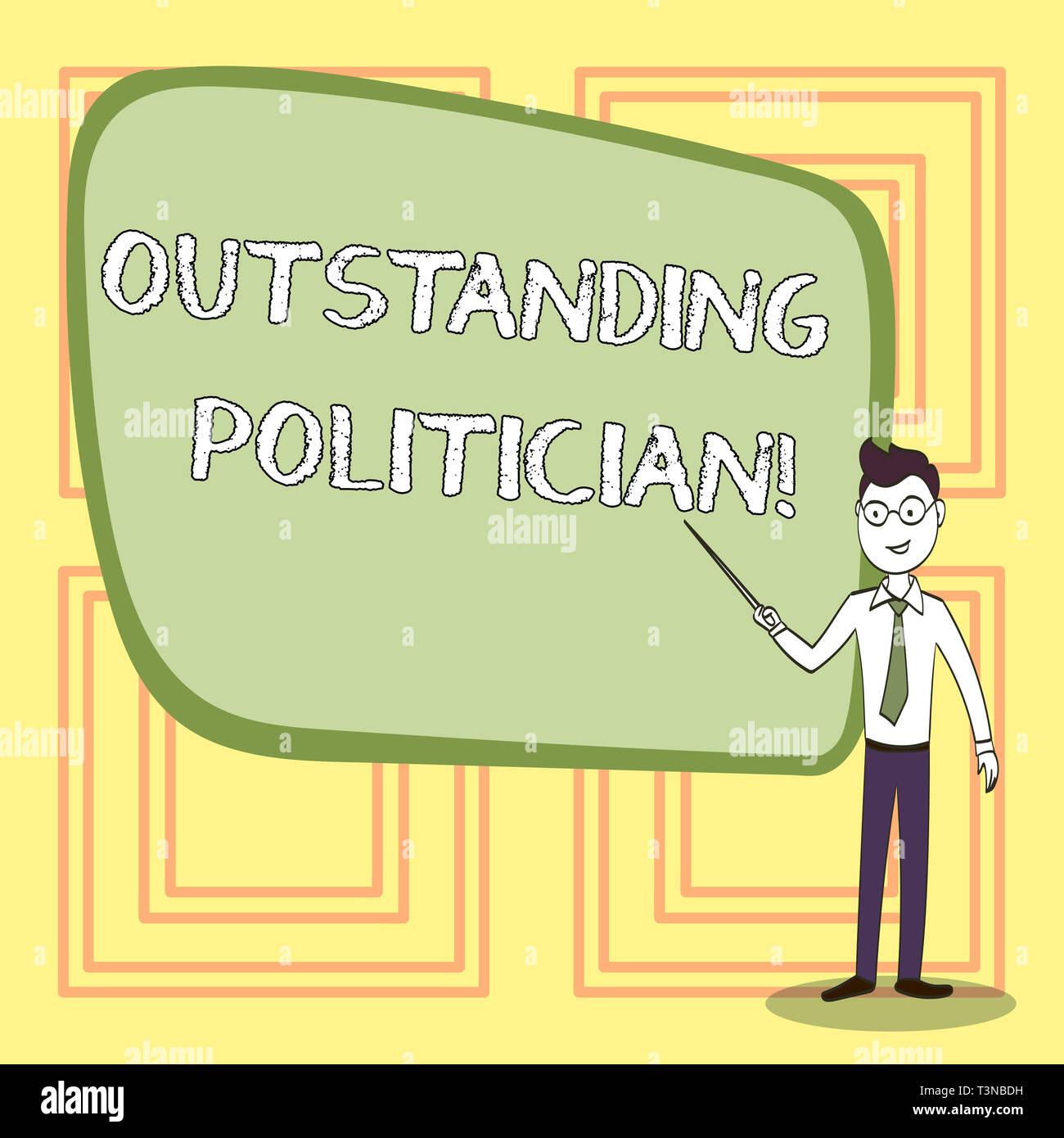 Conceptual hand writing showing Outstanding Politician. Concept meaning ...