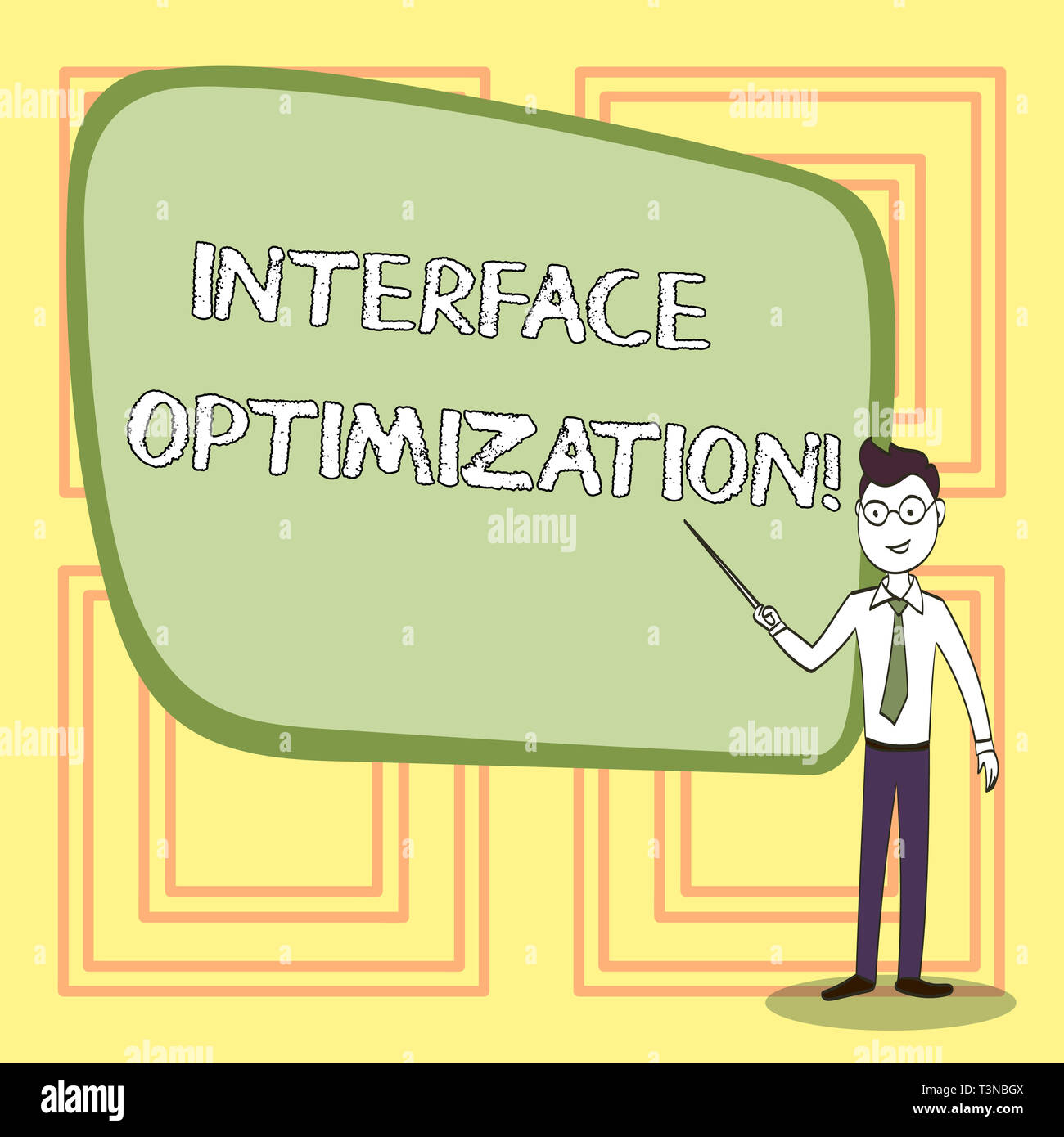 Conceptual hand writing showing Interface Optimization. Concept meaning ...