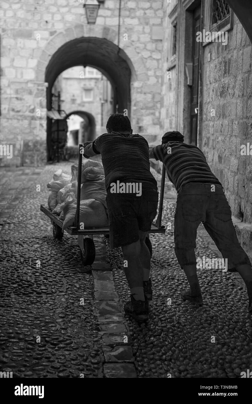 Delivered by hand Black and White Stock Photos & Images - Alamy