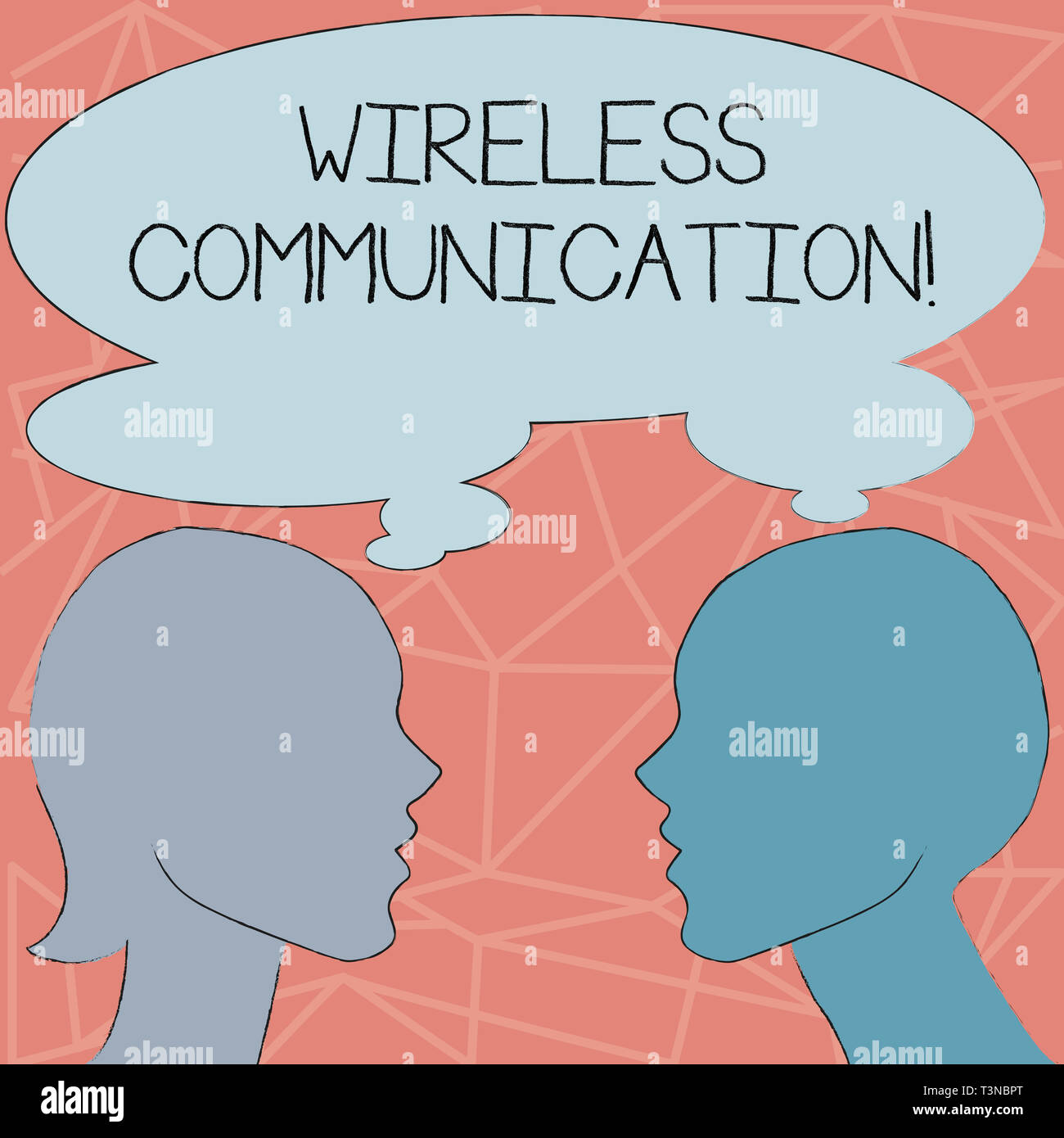 Conceptual hand writing showing Wireless Communication. Concept meaning ...