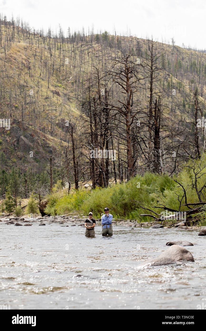 Female fly fishing guide hi-res stock photography and images - Alamy