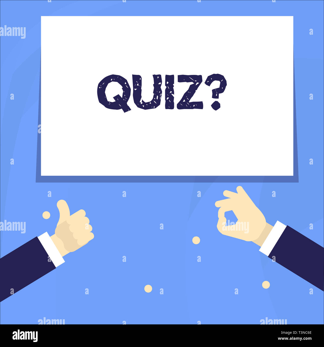 Conceptual hand writing showing Quiz Question. Concept meaning test of ...