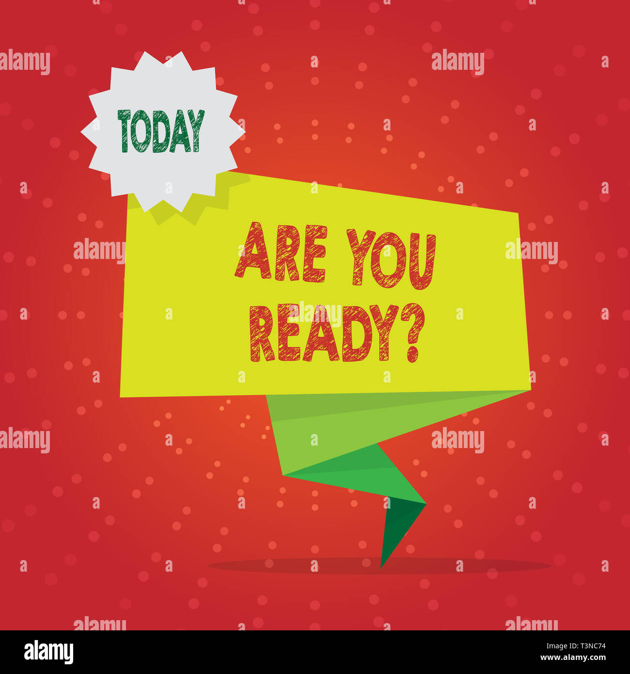 Writing note showing Are You Ready Question. Business concept for used ...