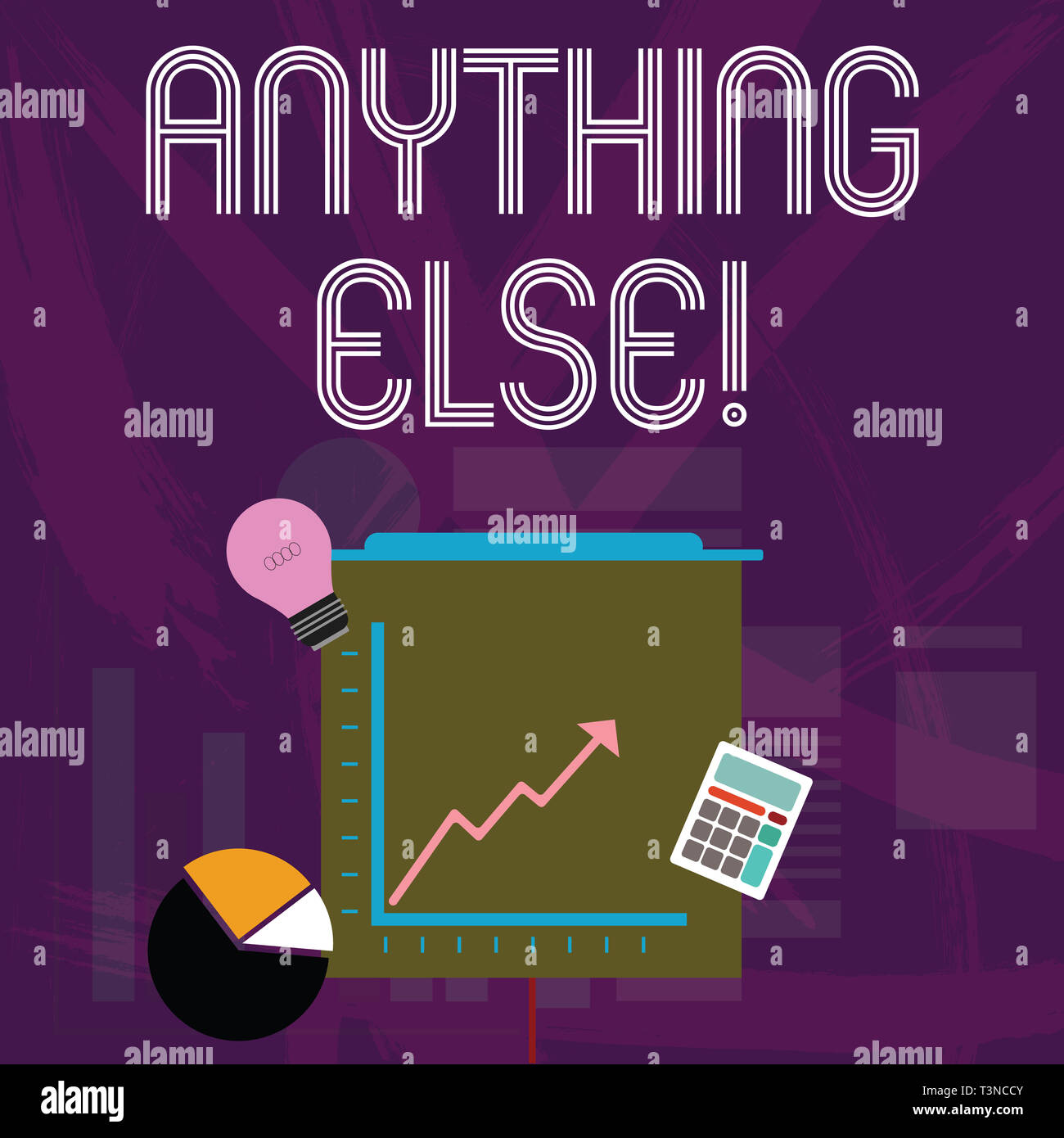 Word writing text Anything Else. Business photo showcasing Any other ...