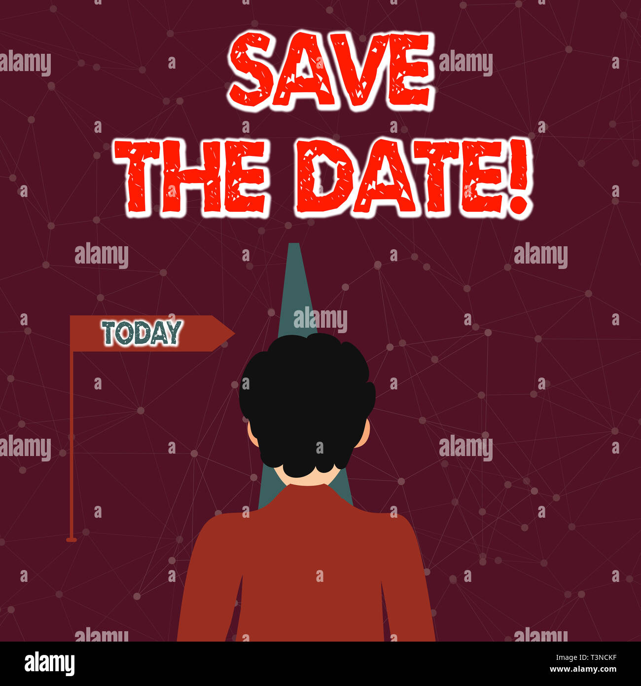 Handwriting text Save The Date.... Conceptual photo remember specific ...