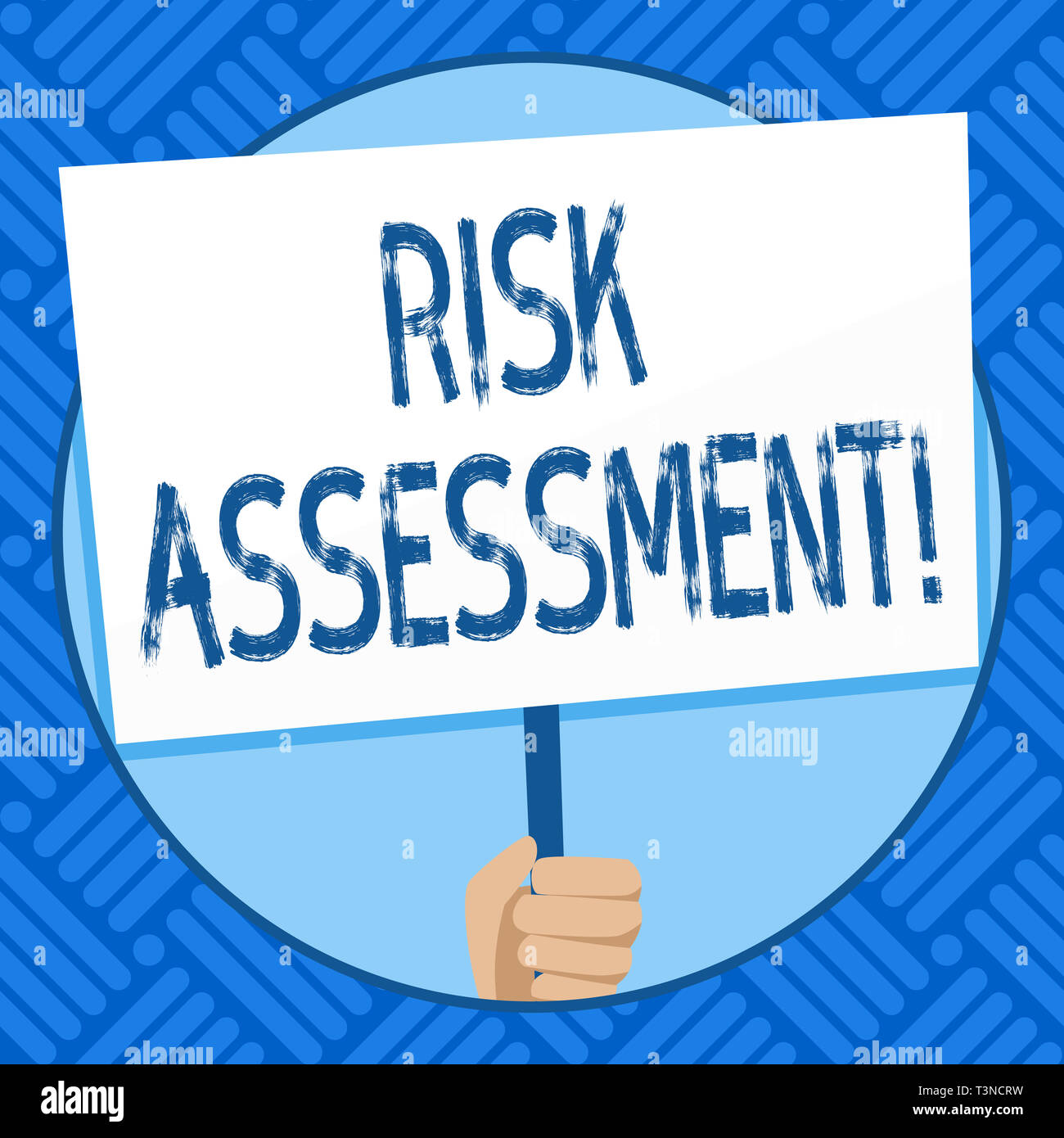 Text sign showing Risk Assessment. Business photo text evaluating ...
