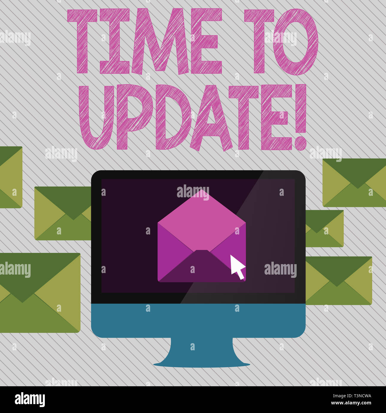 Conceptual hand writing showing Time To Update. Concept meaning this is ...