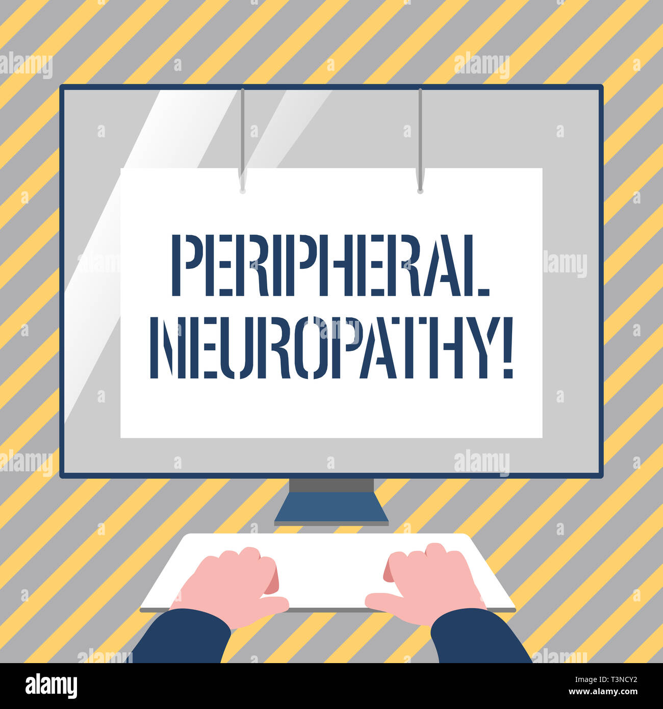 Writing note showing Peripheral Neuropathy. Business concept for ...