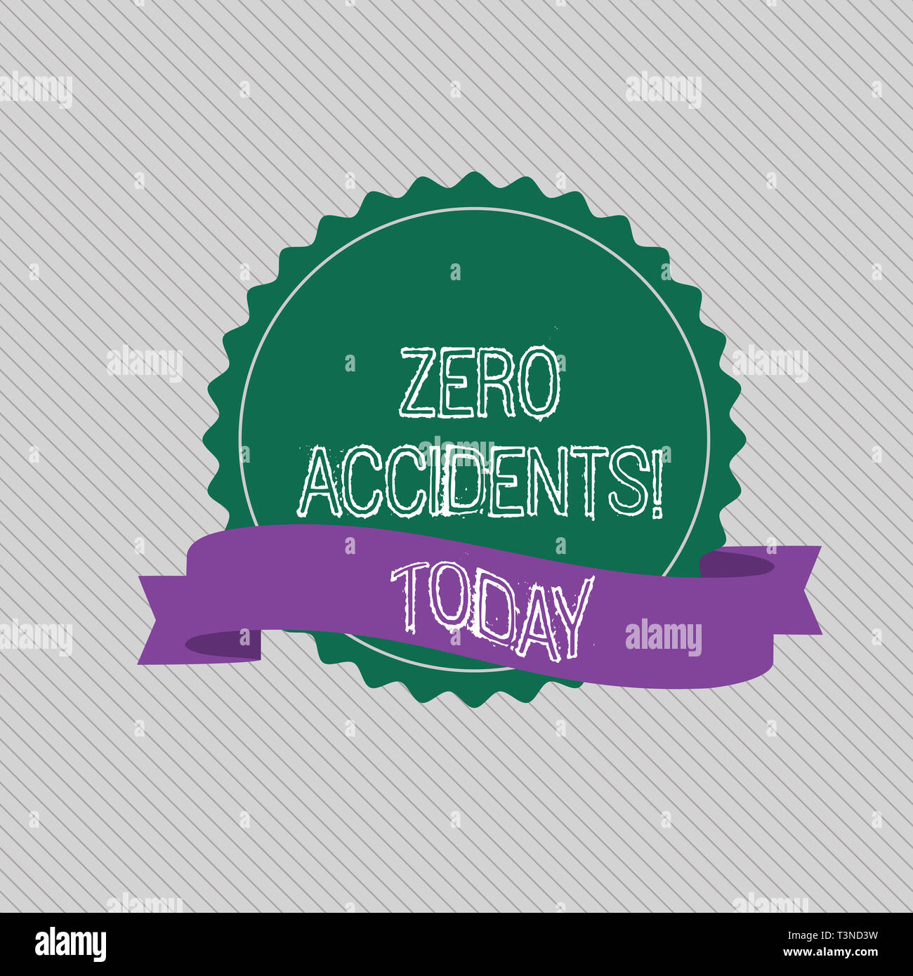 Text sign showing Zero Accidents. Business photo text important ...