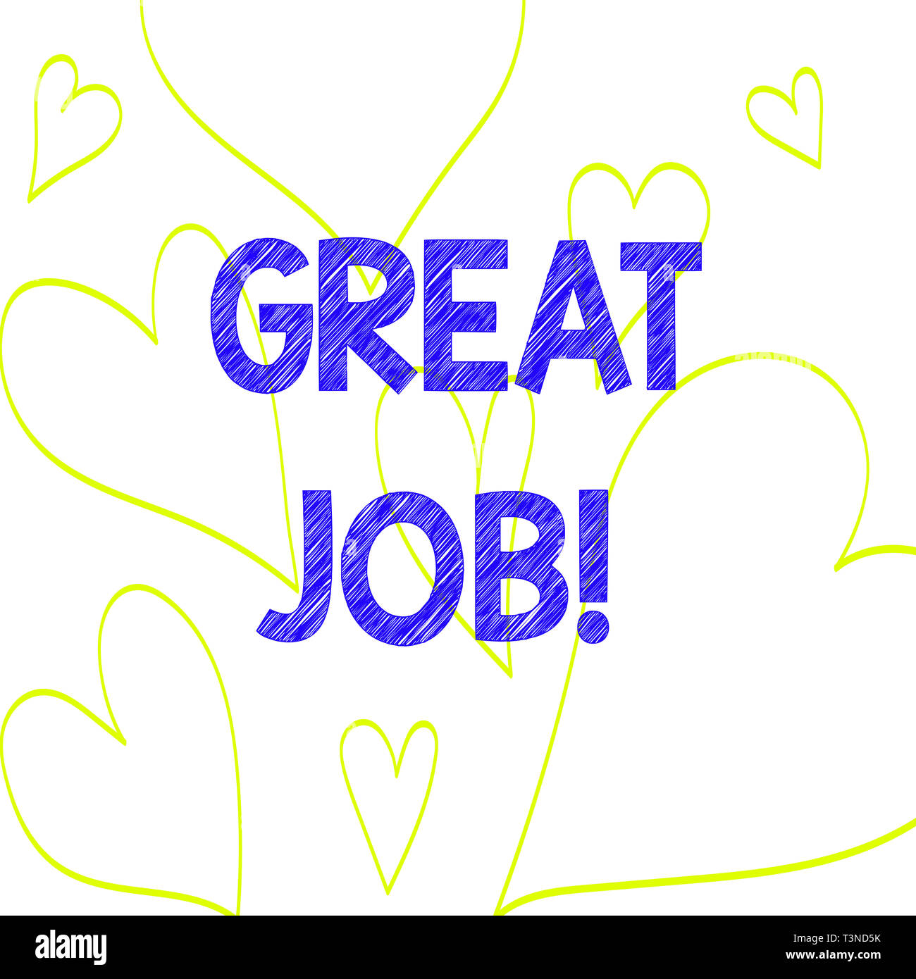 Text sign showing Great Job. Business photo text used praising someone ...