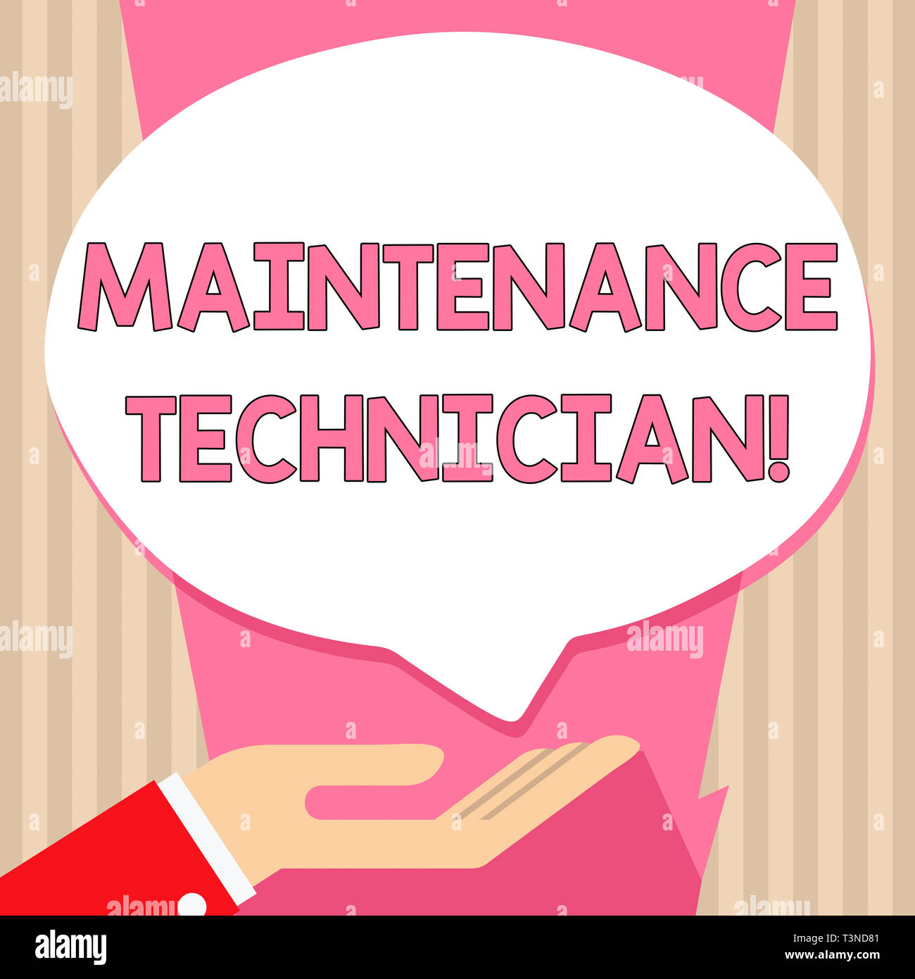 Handwriting text Maintenance Technician. Conceptual photo Troubleshoot ...