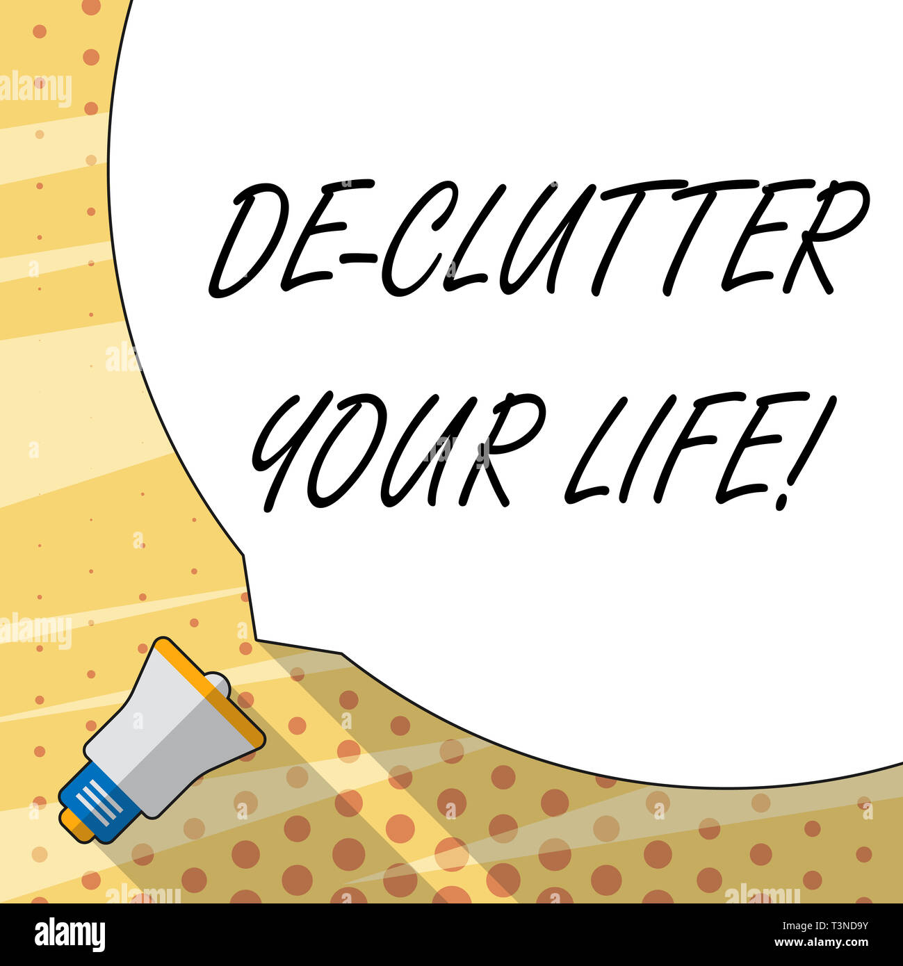Handwriting text writing De Clutter Your Life. Conceptual photo remove ...
