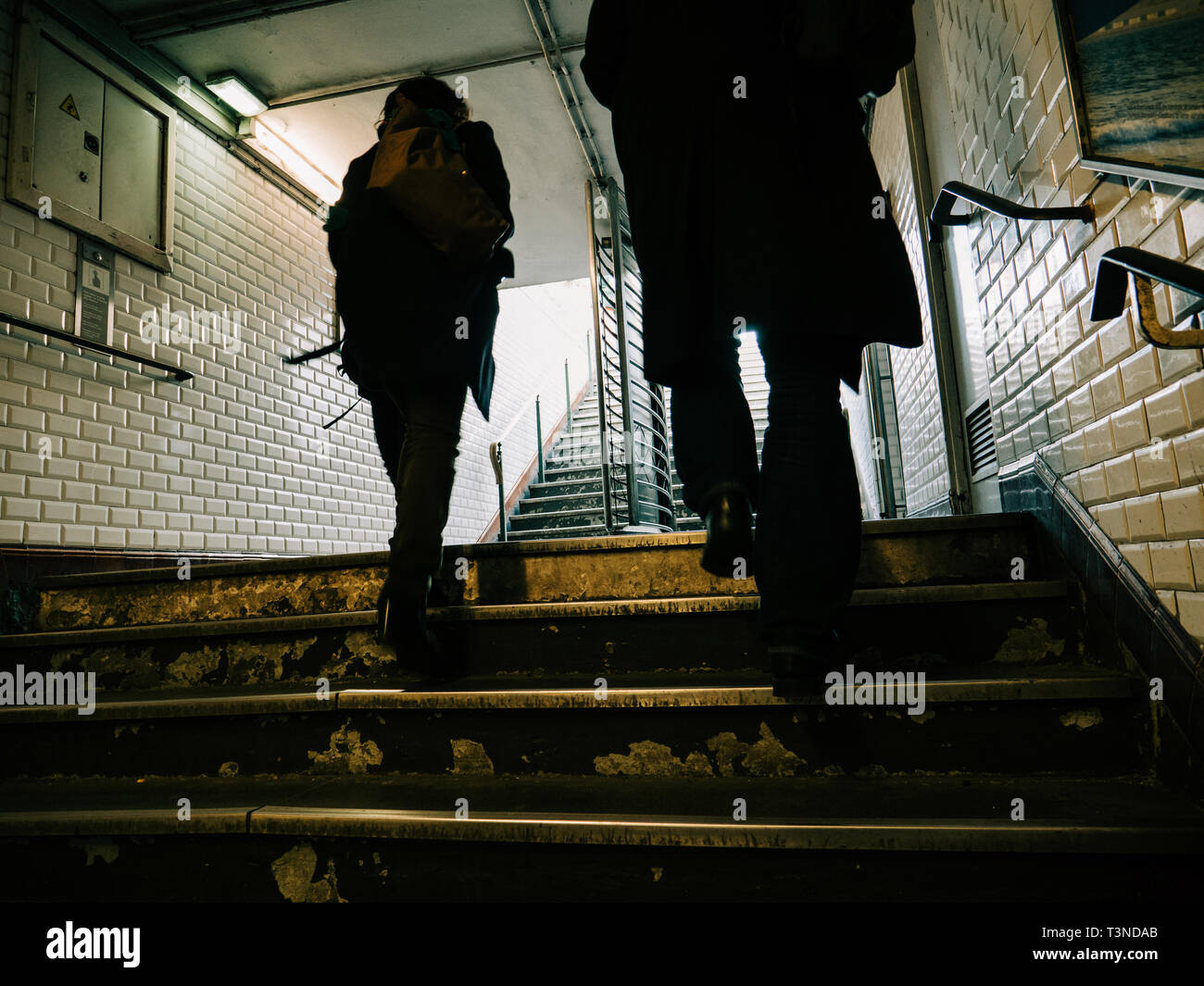 Stair ascending old building hi-res stock photography and images - Alamy