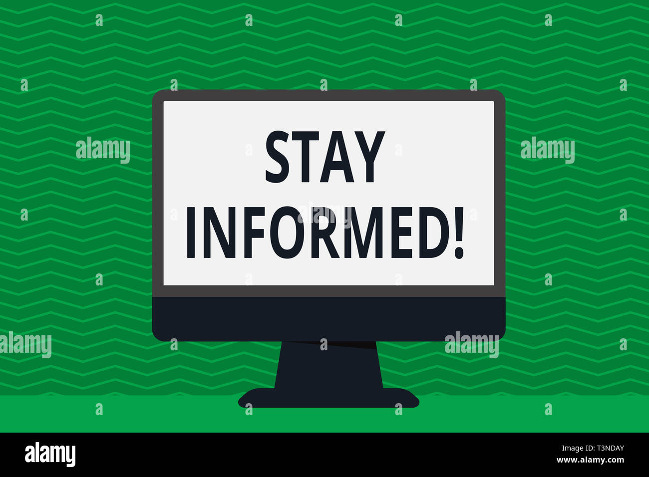 Writing note showing Stay Informed. Business concept for Knowing what ...