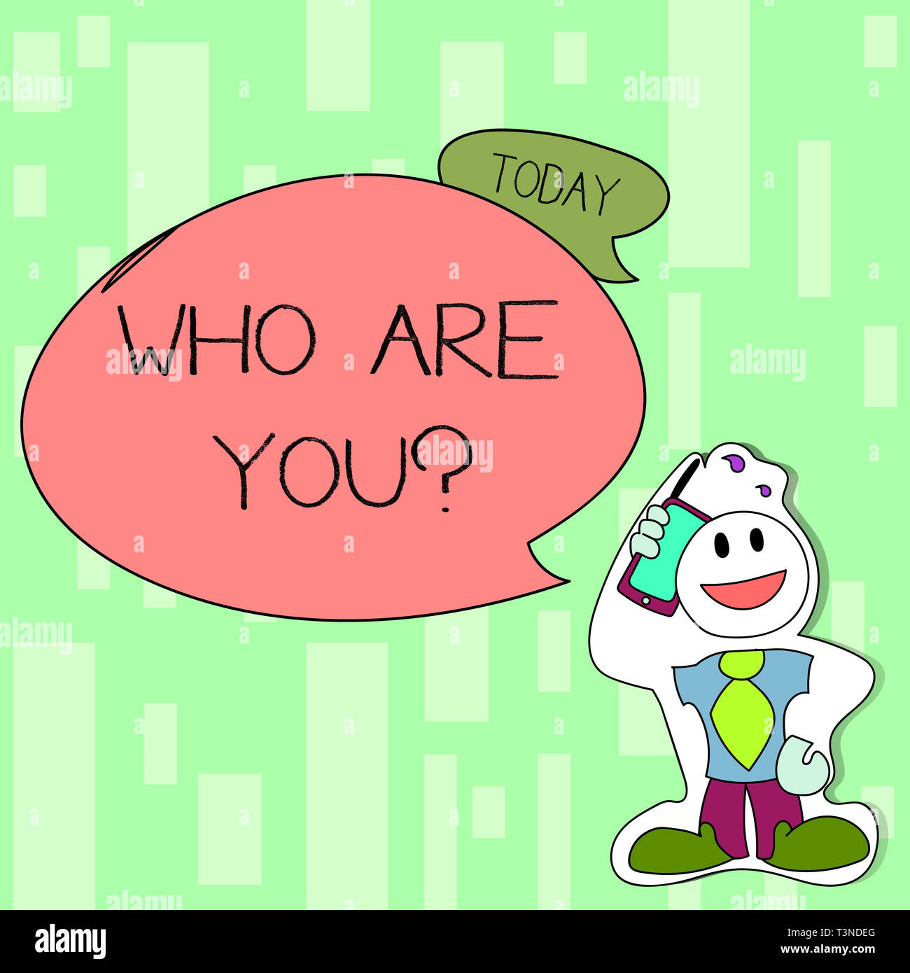 Handwriting text writing Who Are You question. Conceptual photo asking ...