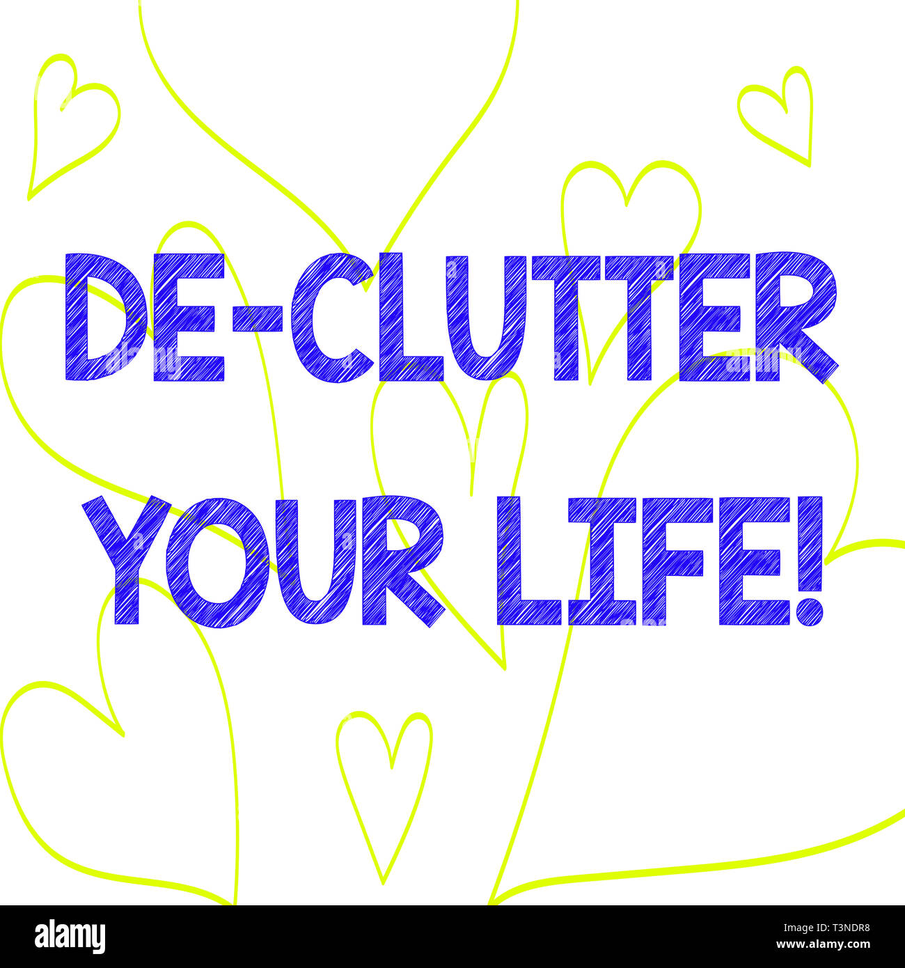 Text sign showing De Clutter Your Life. Business photo text remove ...