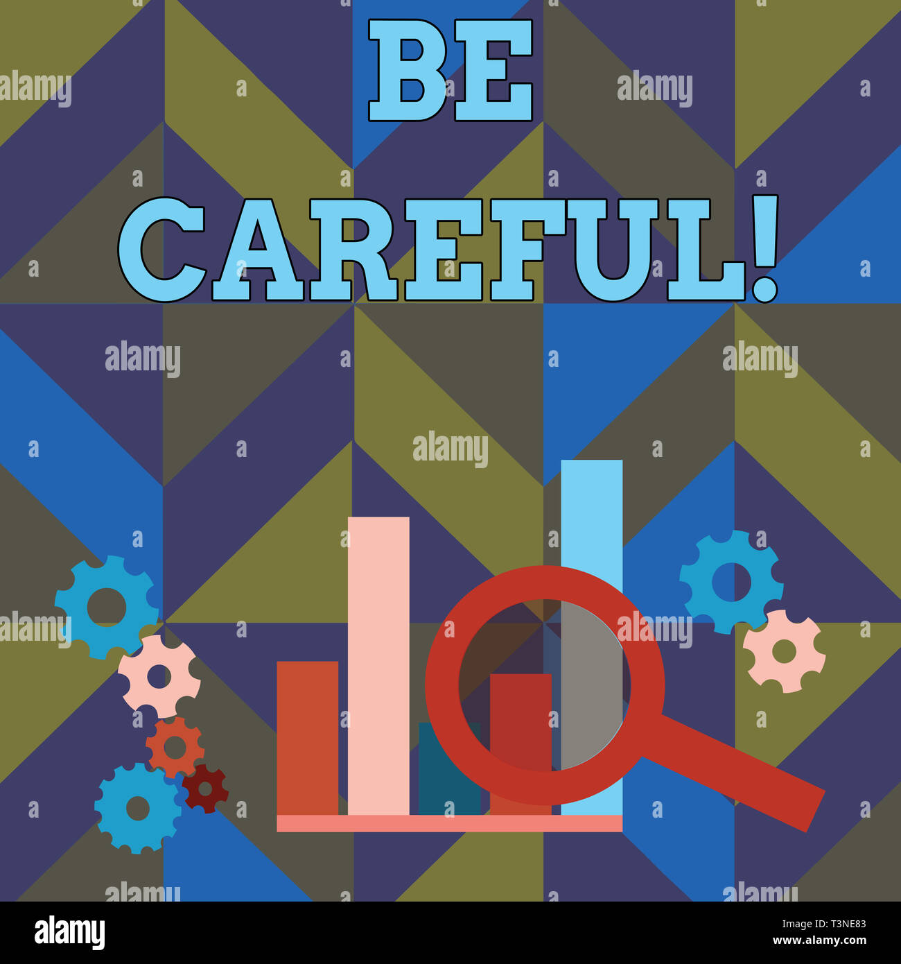Handwriting text writing Be Careful. Conceptual photo making sure of ...