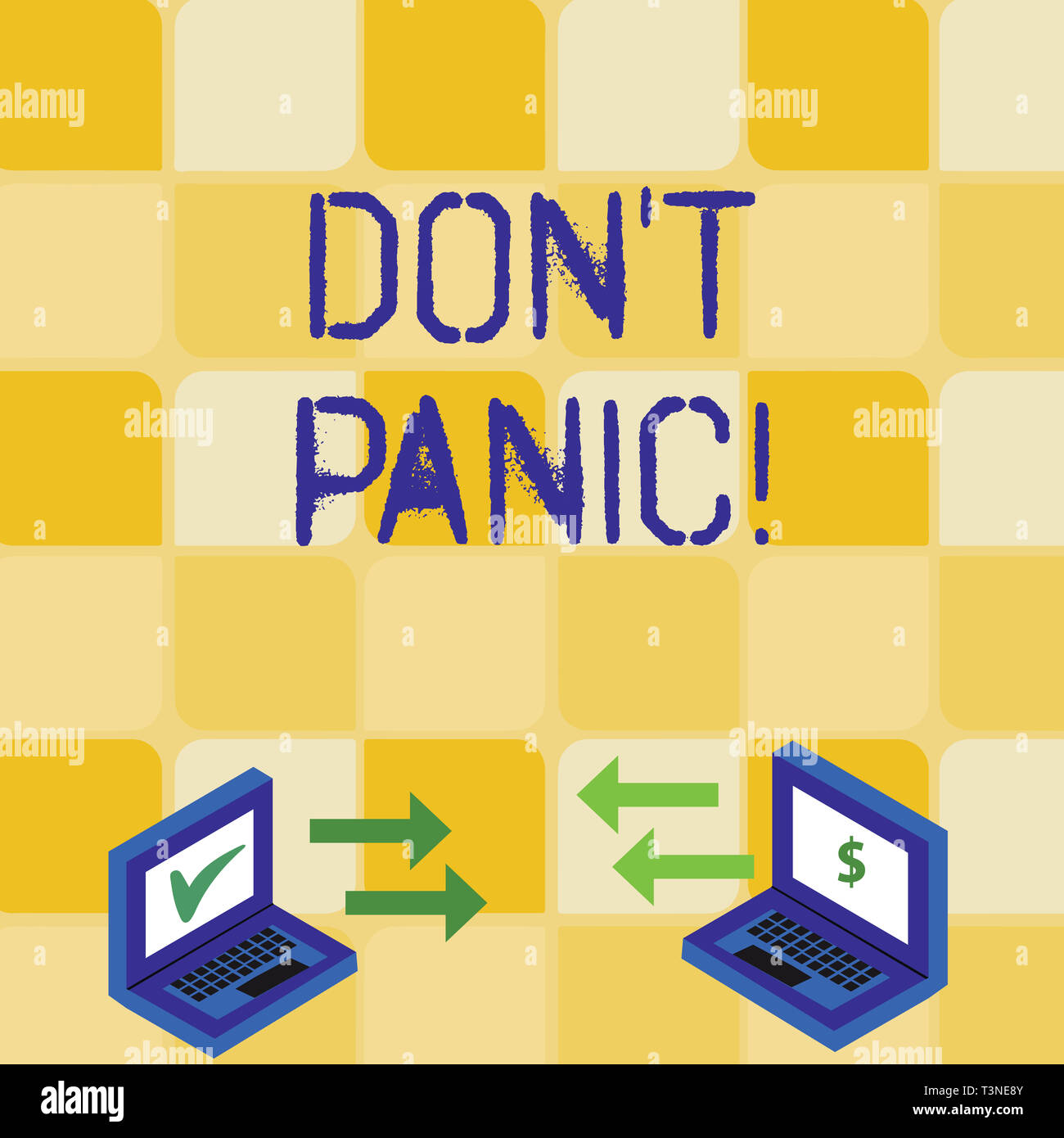 Handwriting text writing Don T Panic. Conceptual photo suddenly feel so ...