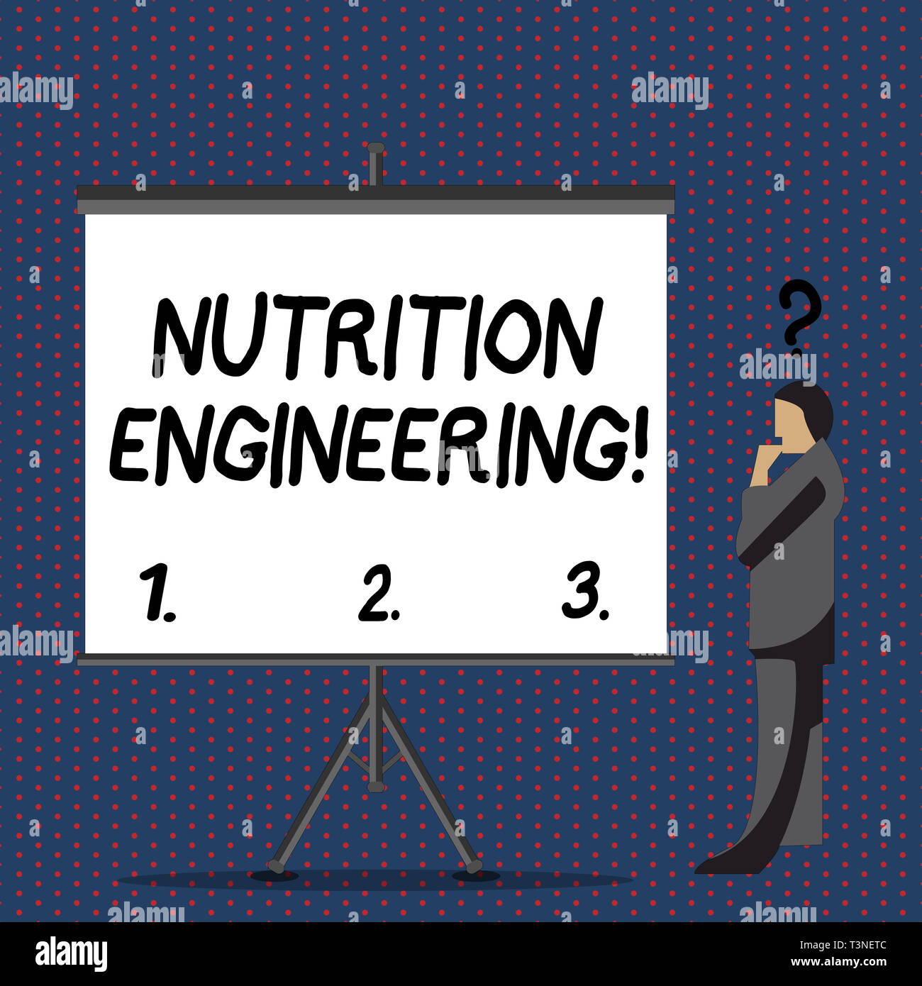 Text sign showing Nutrition Engineering. Business photo text Focused on ...