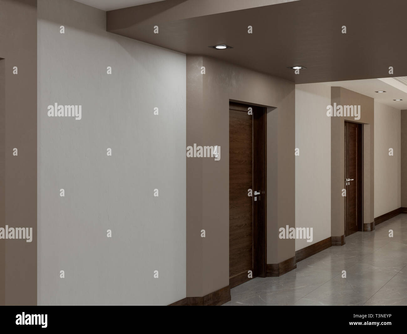 public interior 3d render Stock Photo - Alamy