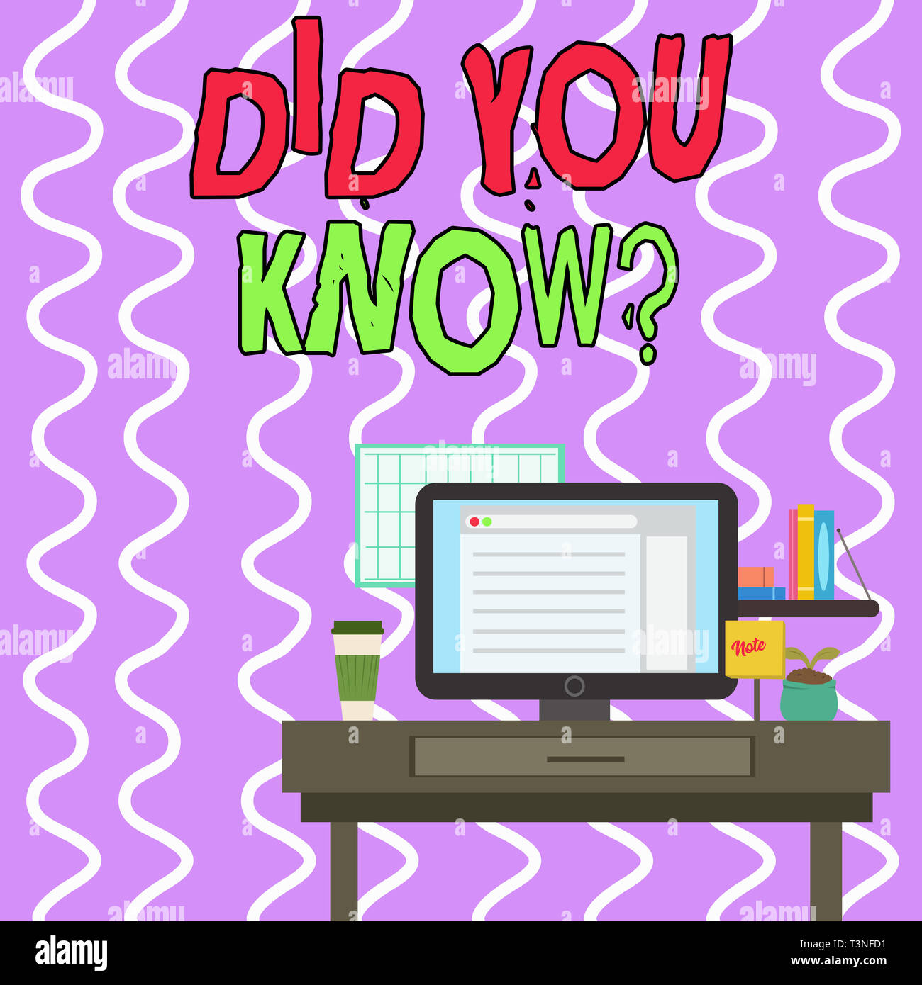 Conceptual hand writing showing Did You Know Question. Concept meaning ...