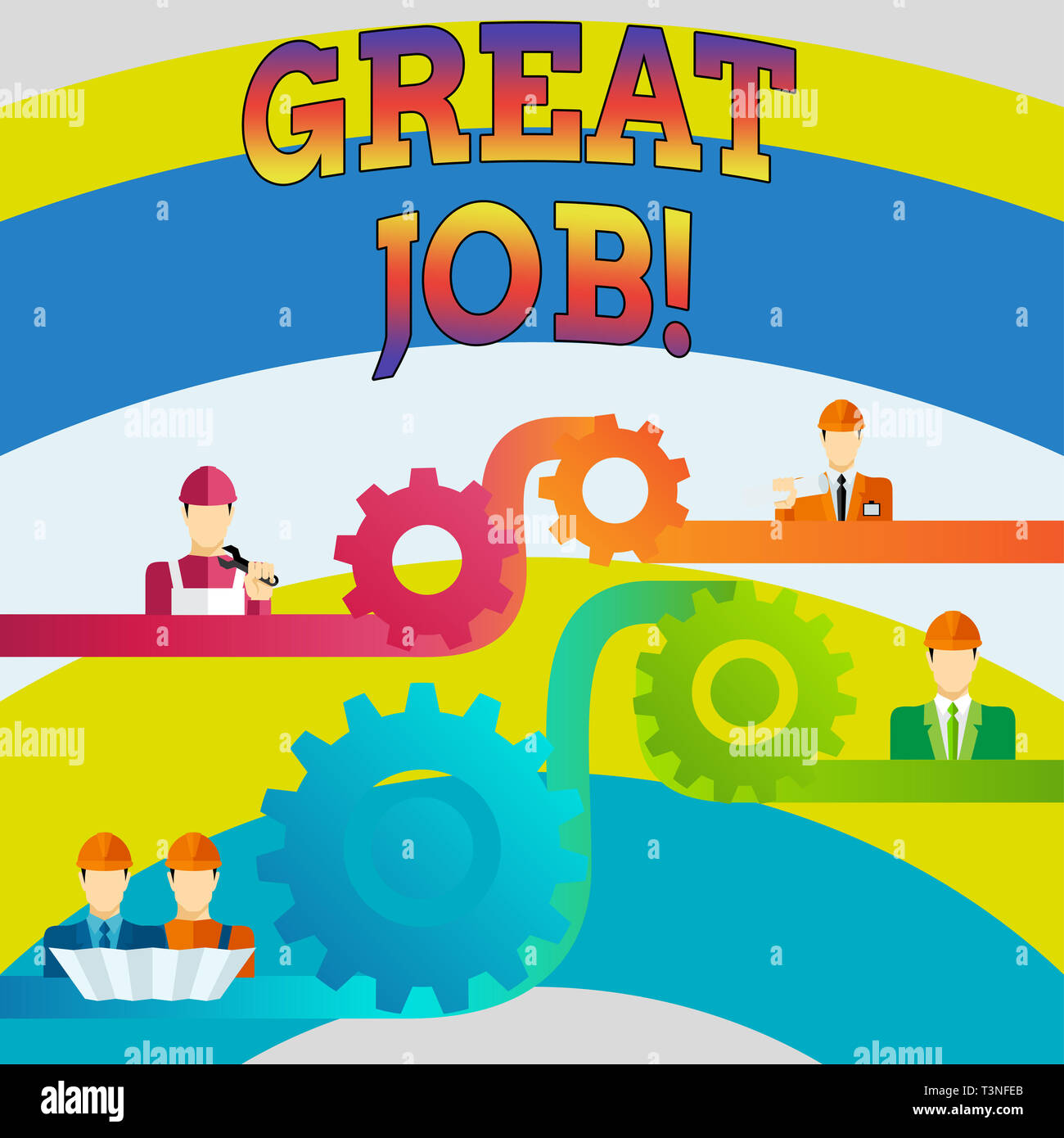 Writing note showing Great Job. Business concept for used praising ...