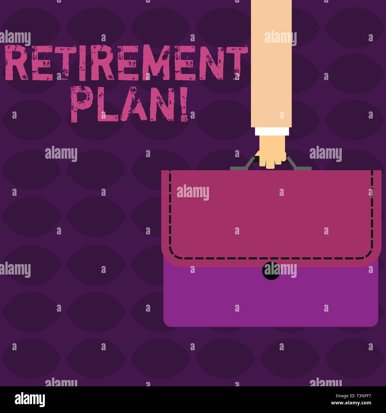 Handwriting text Retirement Plan. Conceptual photo income goals actions ...