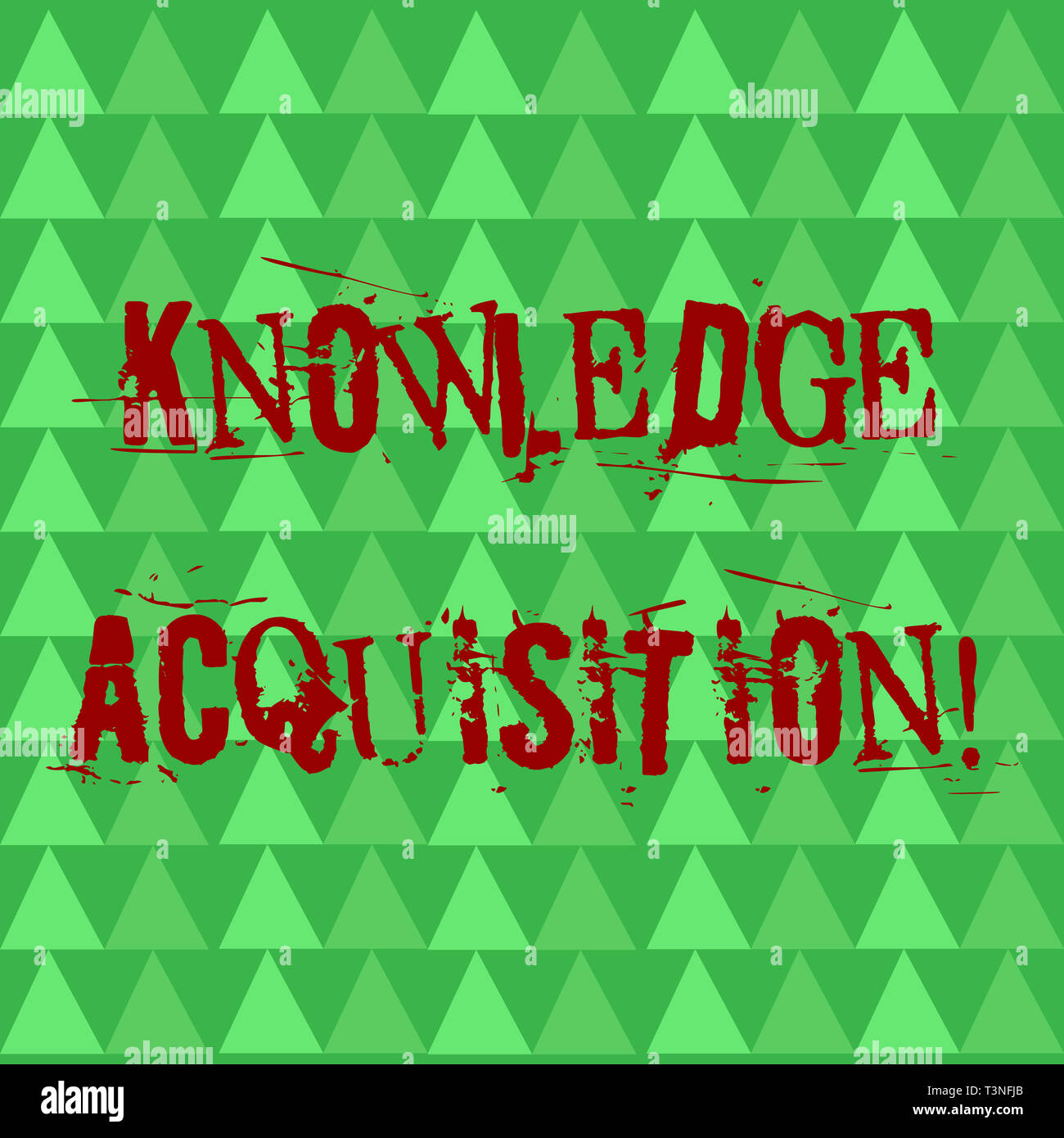 Conceptual hand writing showing Knowledge Acquisition. Concept meaning ...