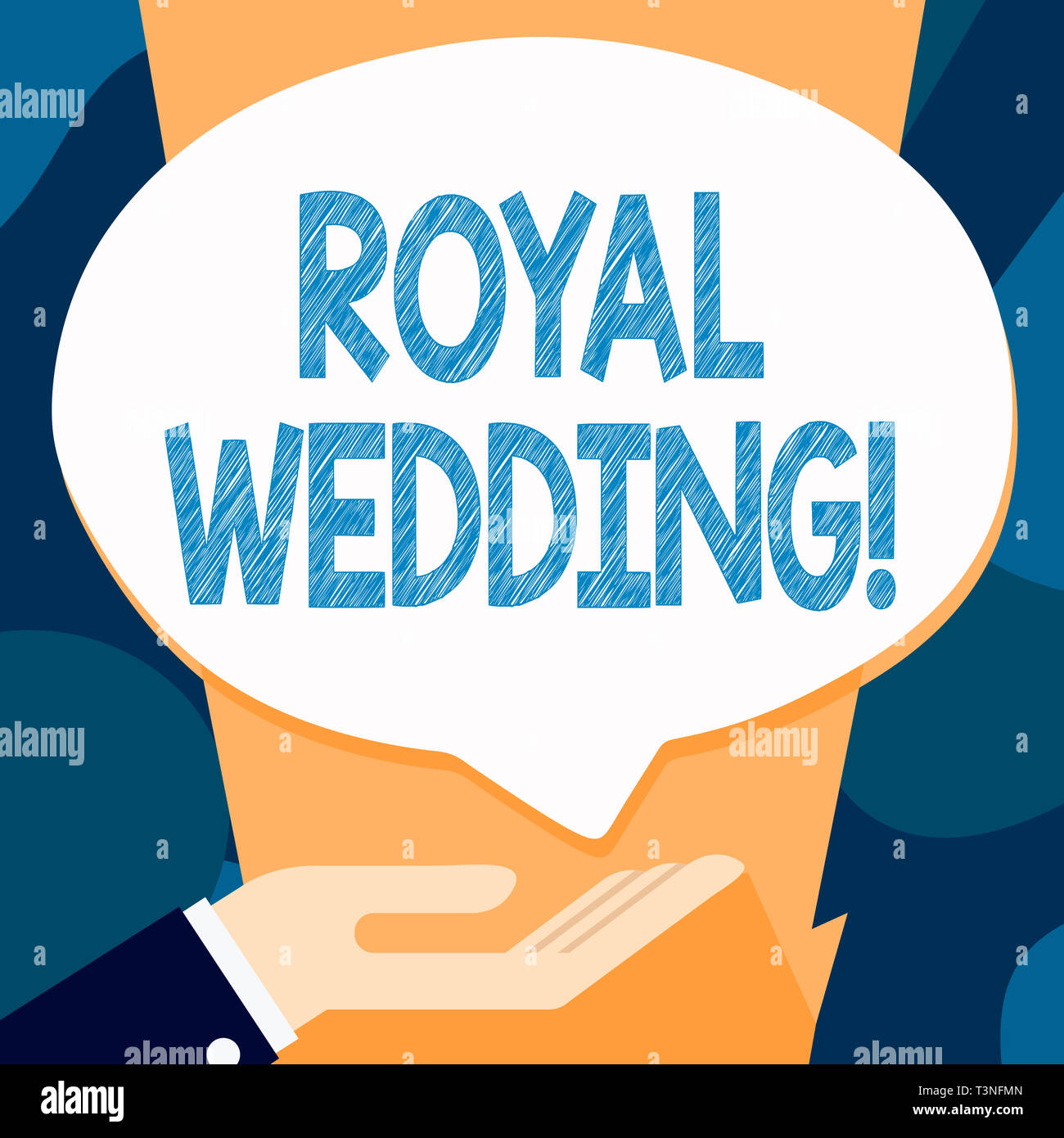 Writing note showing Royal Wedding. Business concept for marriage ...