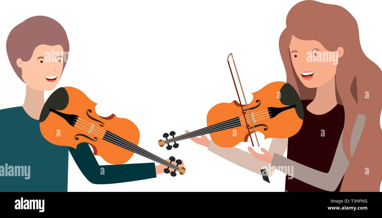 pattern of couple with musical instruments Stock Vector Image & Art - Alamy