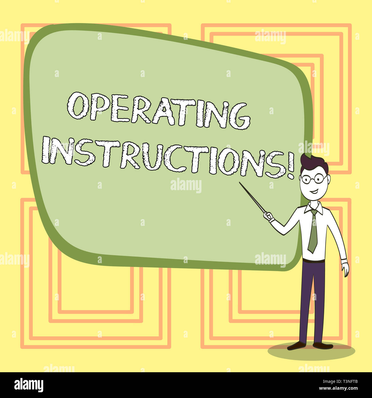 Operating instructions man writing on hi-res stock photography and ...